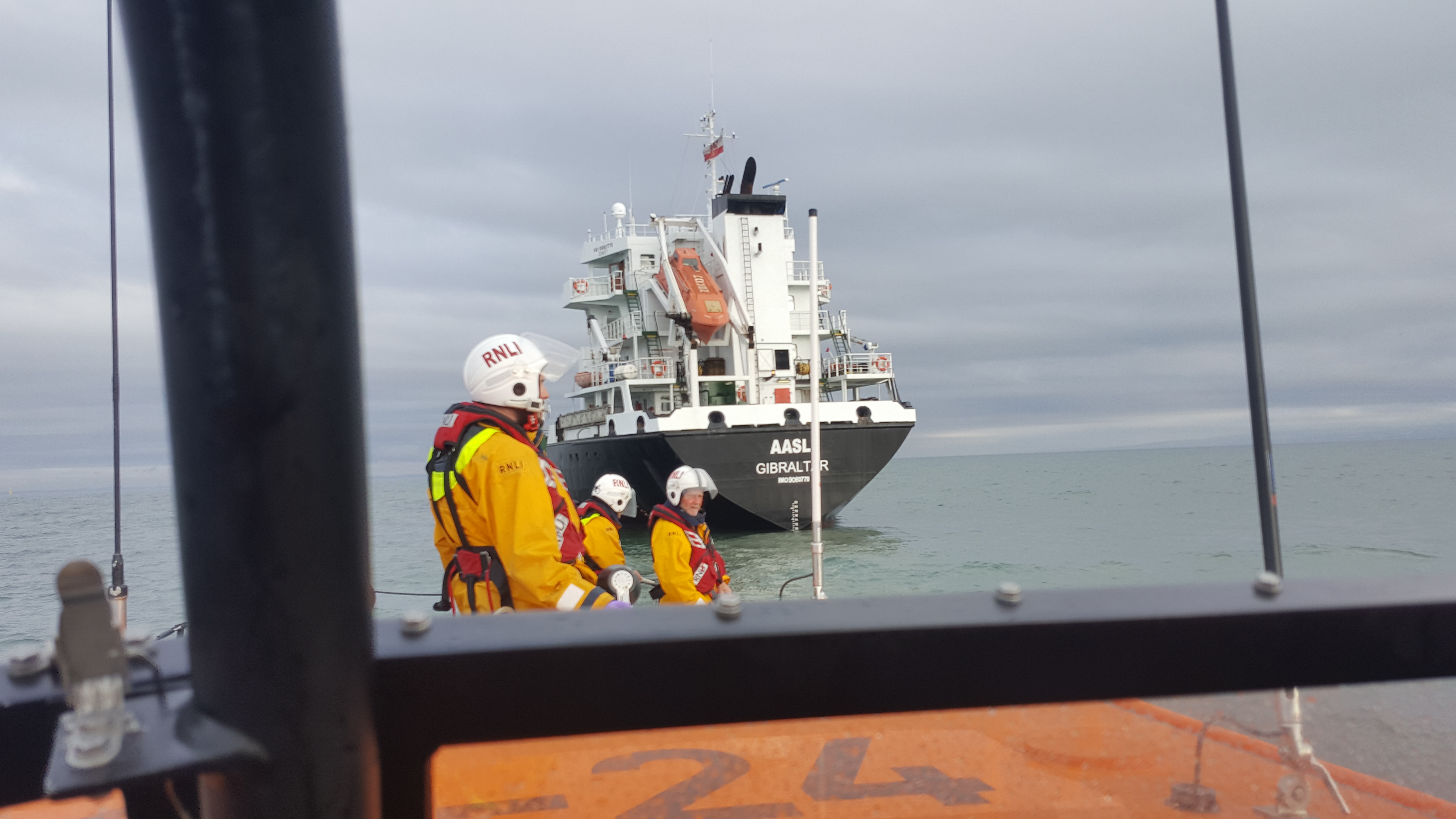 Rhyl RNLI volunteer lifeboat crew launched to medical evacuation. | RNLI