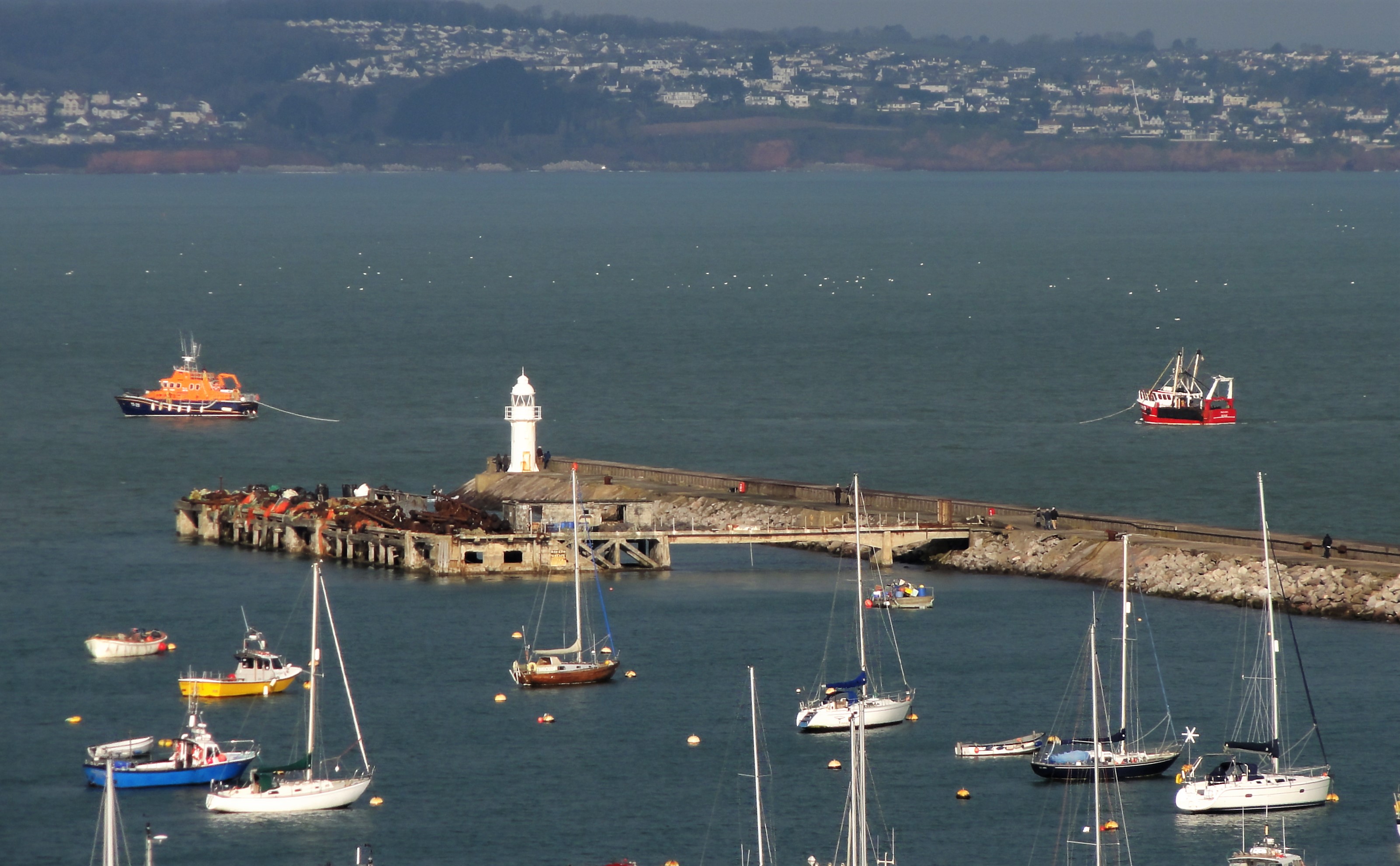 RNLI Torbay and Salcombe lifeboats work together to rescue scalloper | RNLI