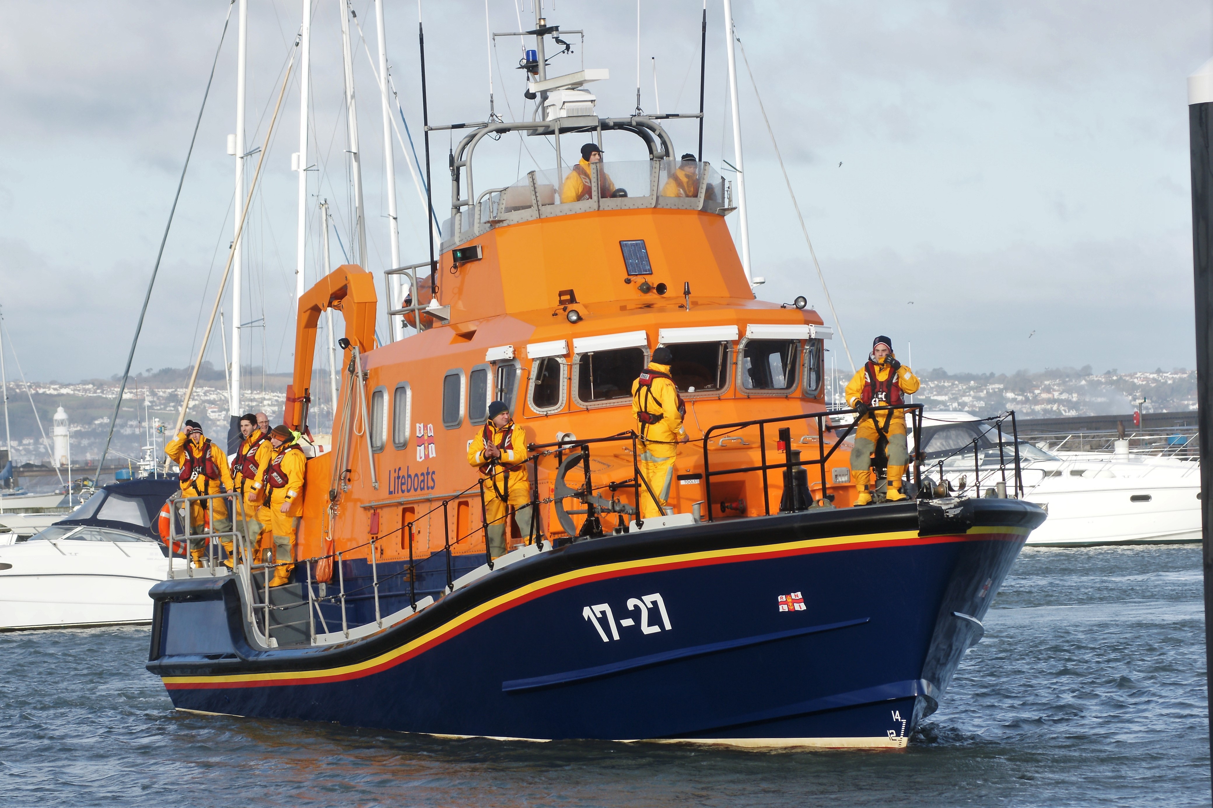 Torbay lifeboat diverts to emergency during severe weather exercise | RNLI