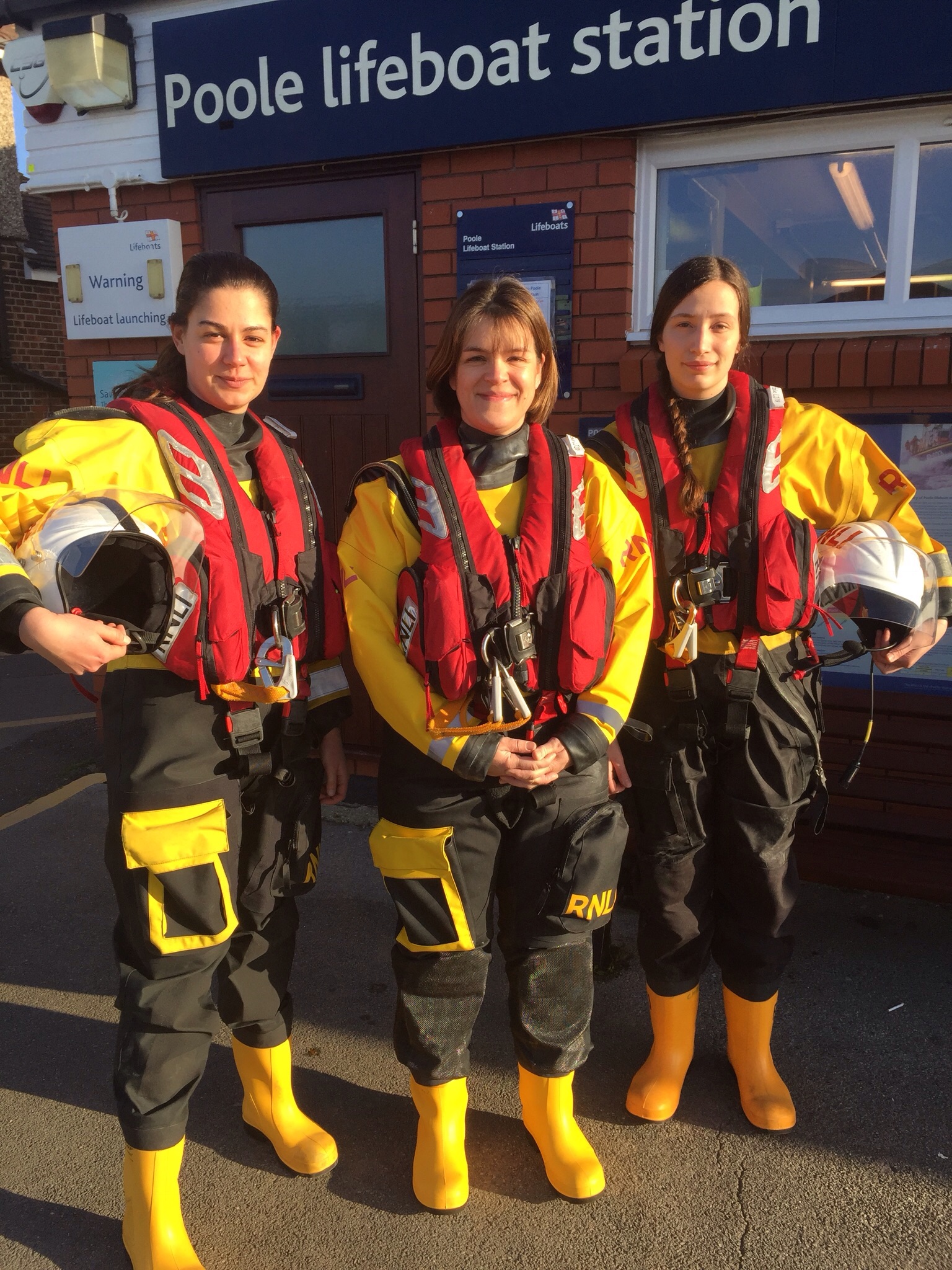 Women behind the wellies at Poole Lifeboat Station on International ...