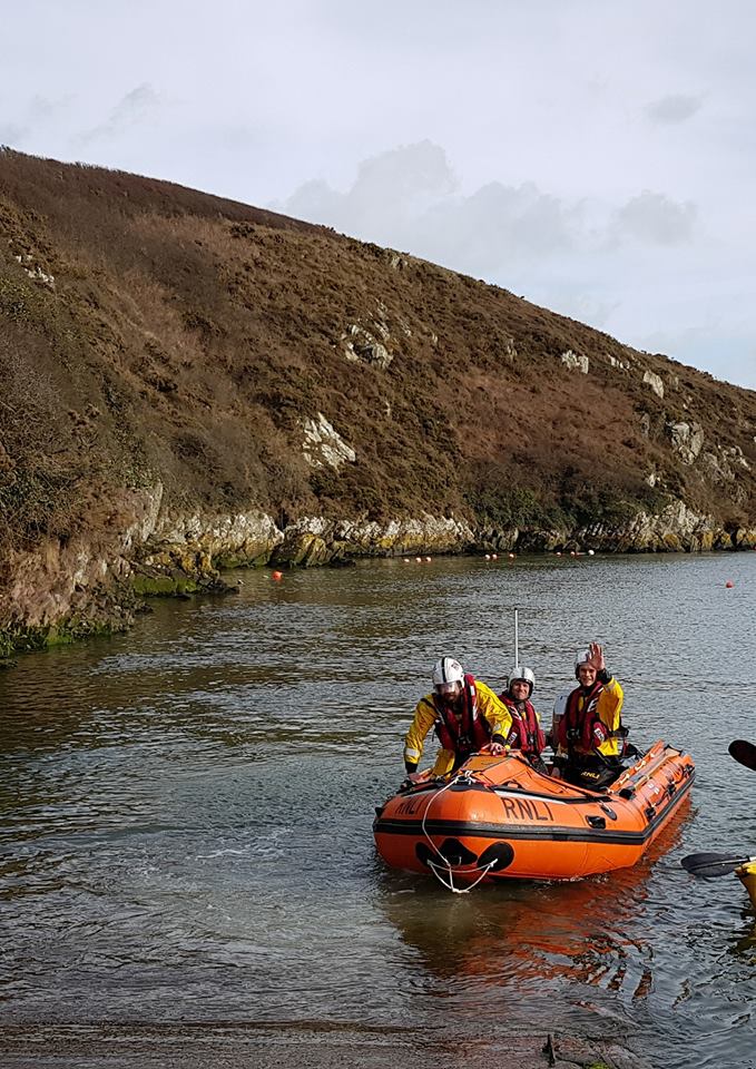 St Davids RNLI lifeboat launches to rescue kayaker | RNLI