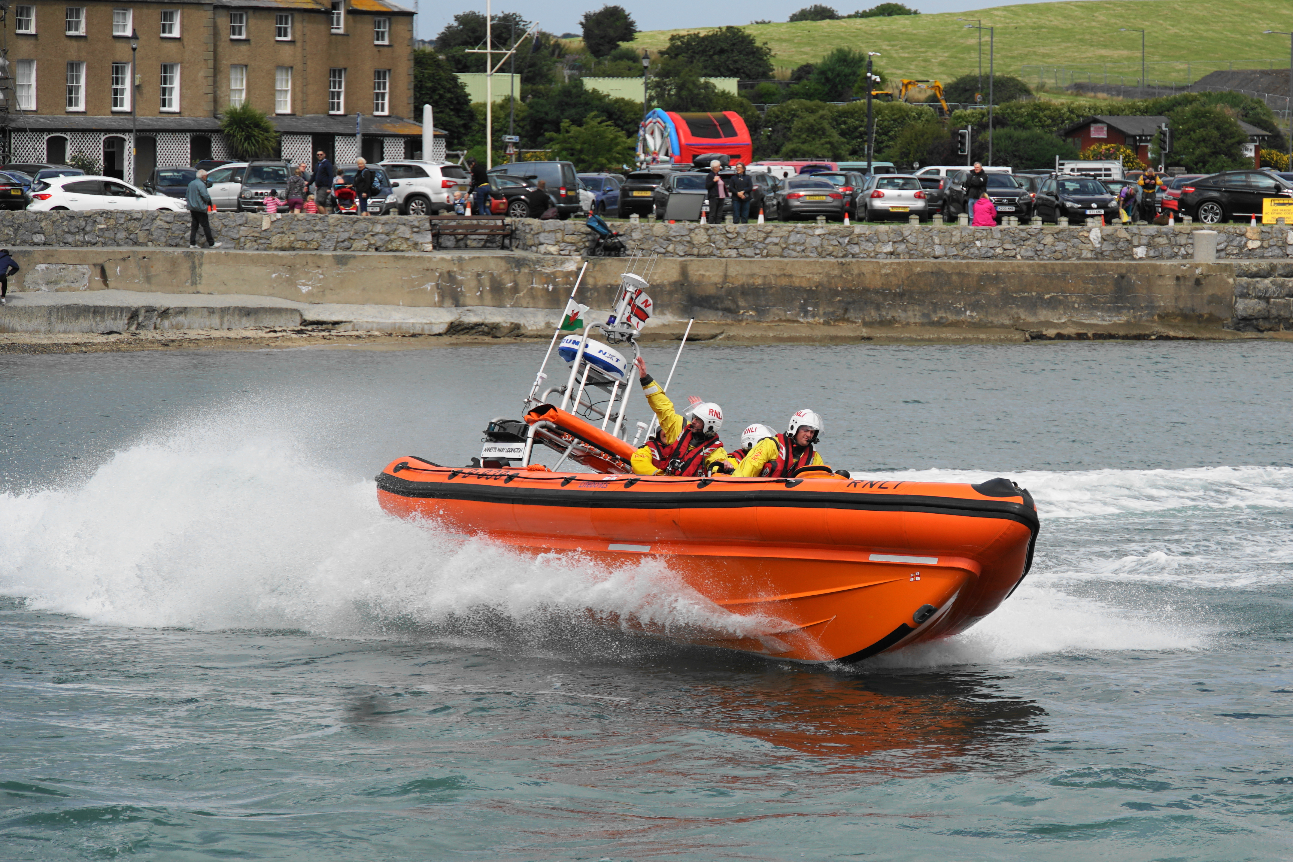 Beaumaris lifeboat launched to a report of an inflatable drifting out ...