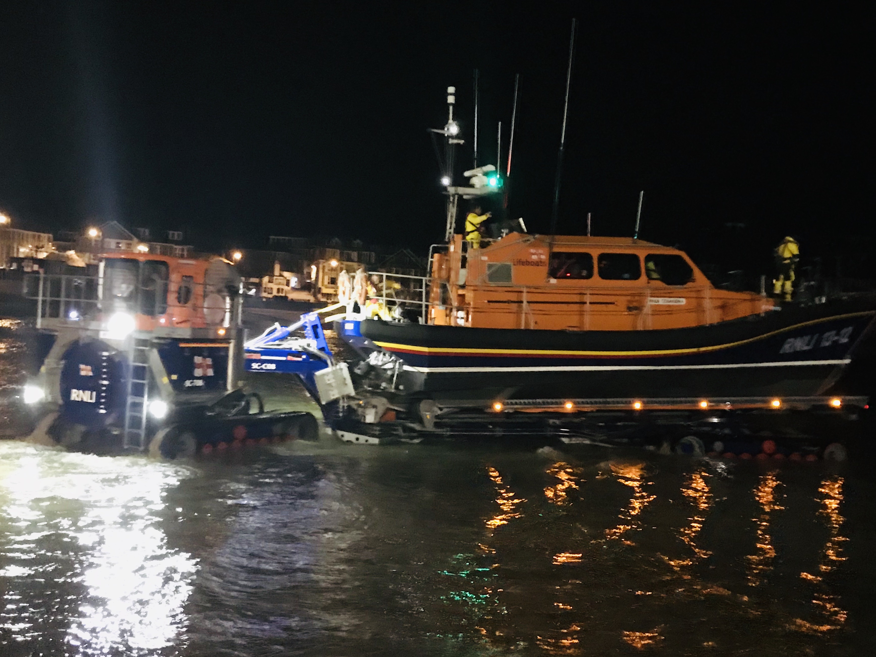 St Ives launch to 70ft yacht sinking | RNLI