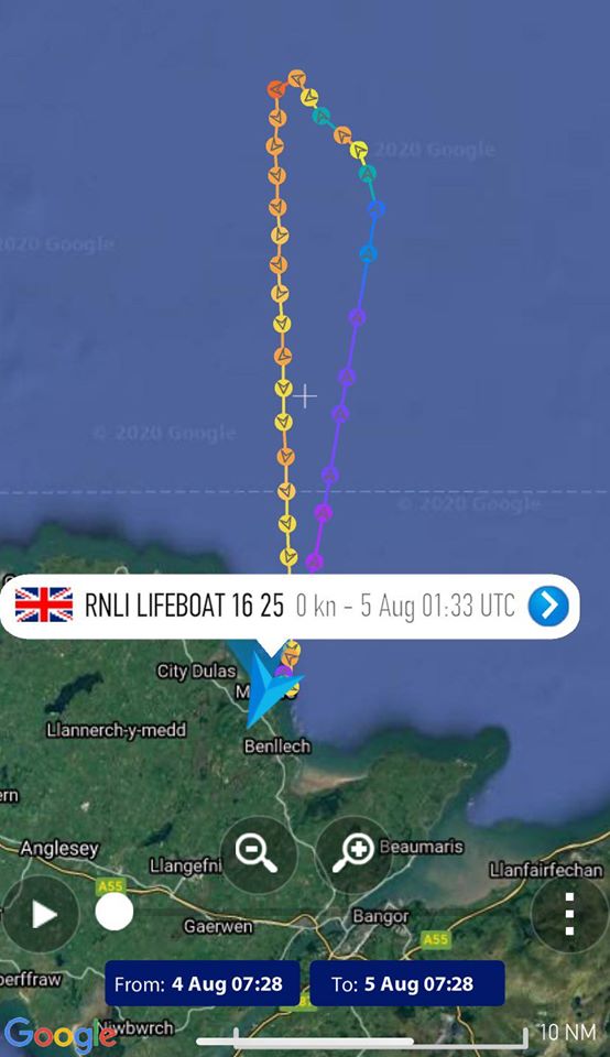 RNLI Moelfre Volunteers Battle the Storm to Save Yacht in Difficulties ...
