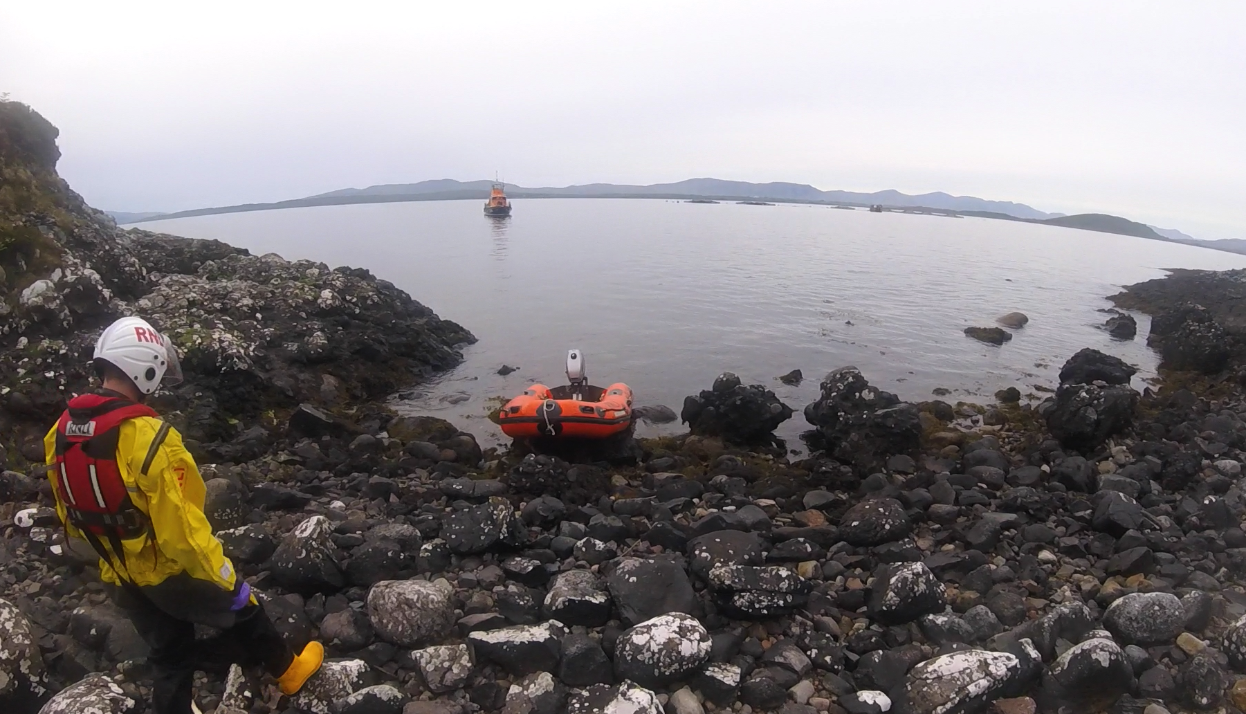 Oban RNLI Lifeboat launches to injured walker on coastal path | RNLI