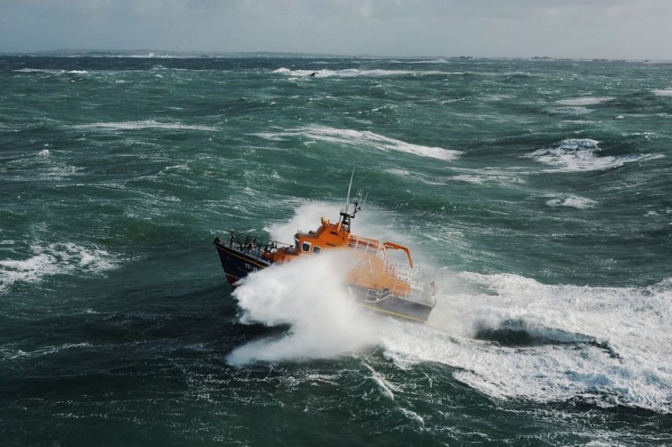 St Mary’s and Sennen Cove RNLI volunteers battle Storm Evert