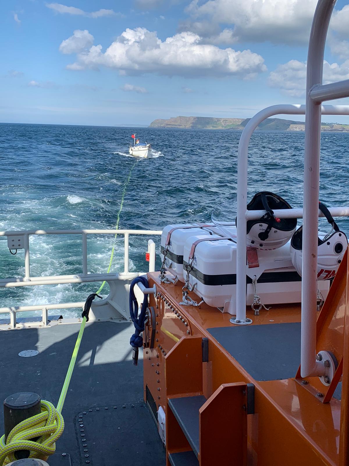 Portrush RNLI launched for a second time to reports of a yacht in ...