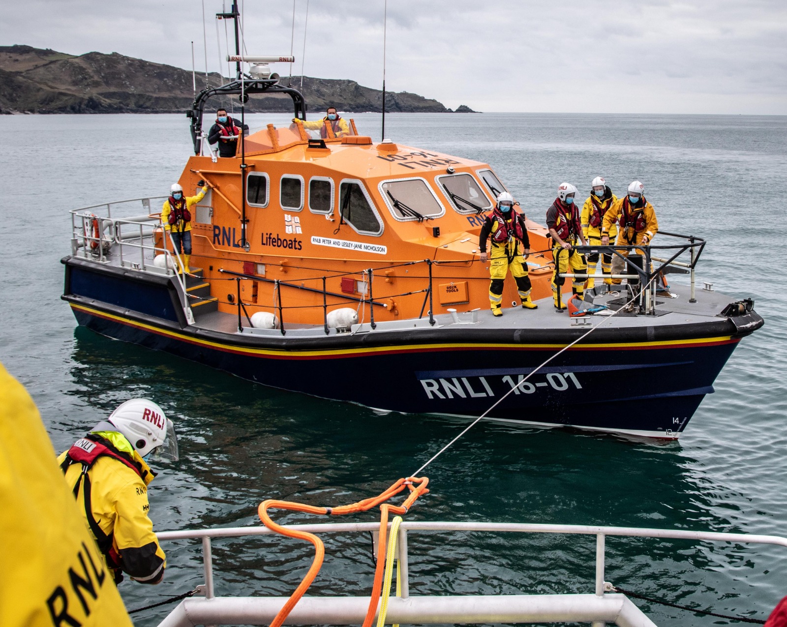 Salcombe all-weather lifeboat, The Baltic Exchange III on exercise. | RNLI