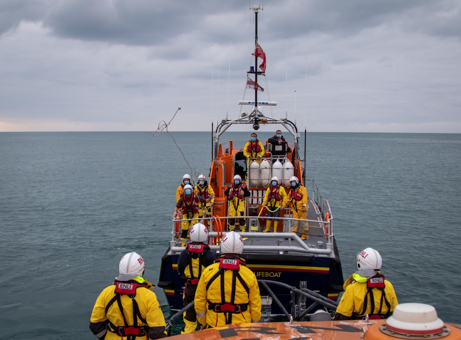 Salcombe all-weather lifeboat, The Baltic Exchange III on exercise. | RNLI