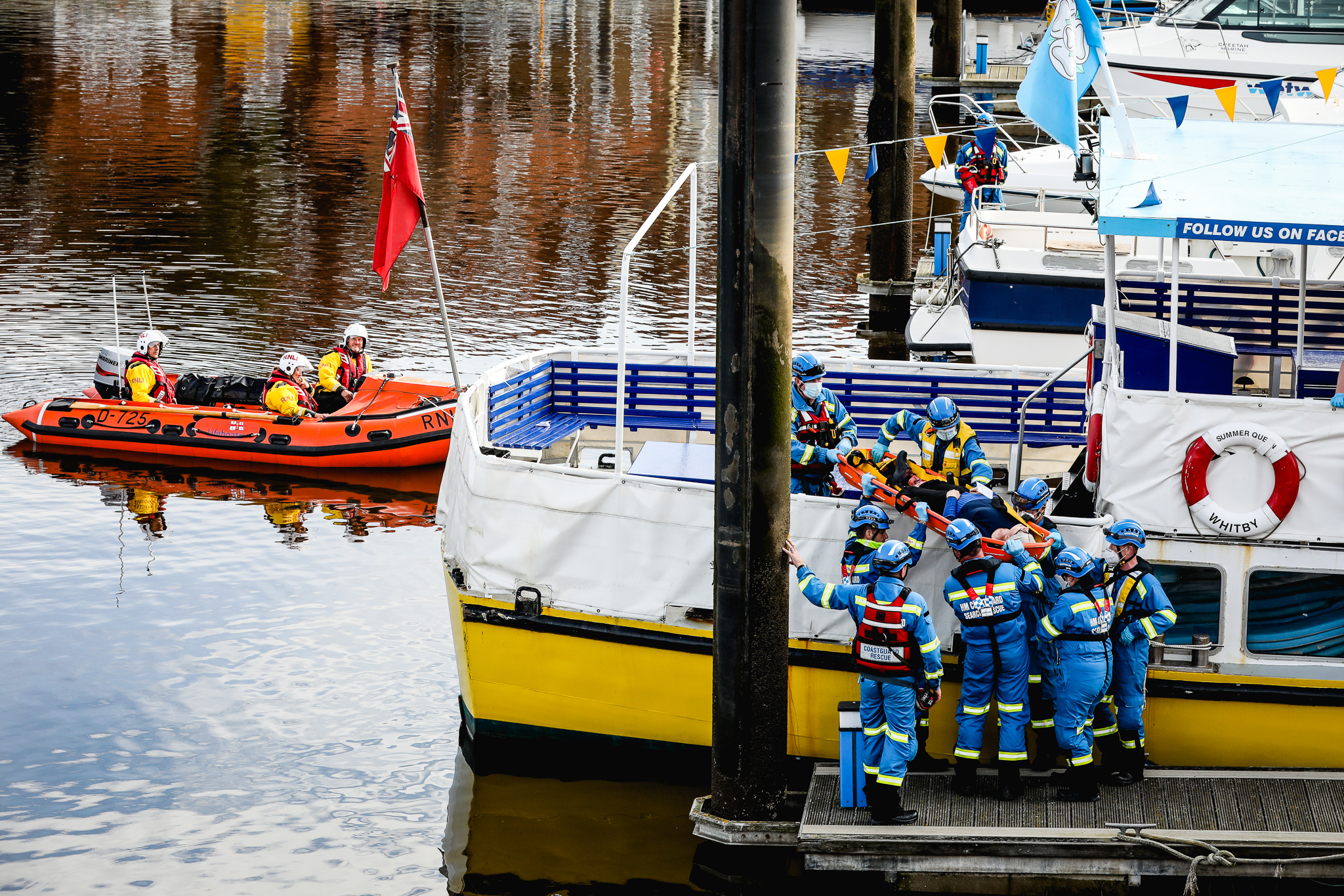 Whitby RNLI took part in a large scale multi agency training exercise ...