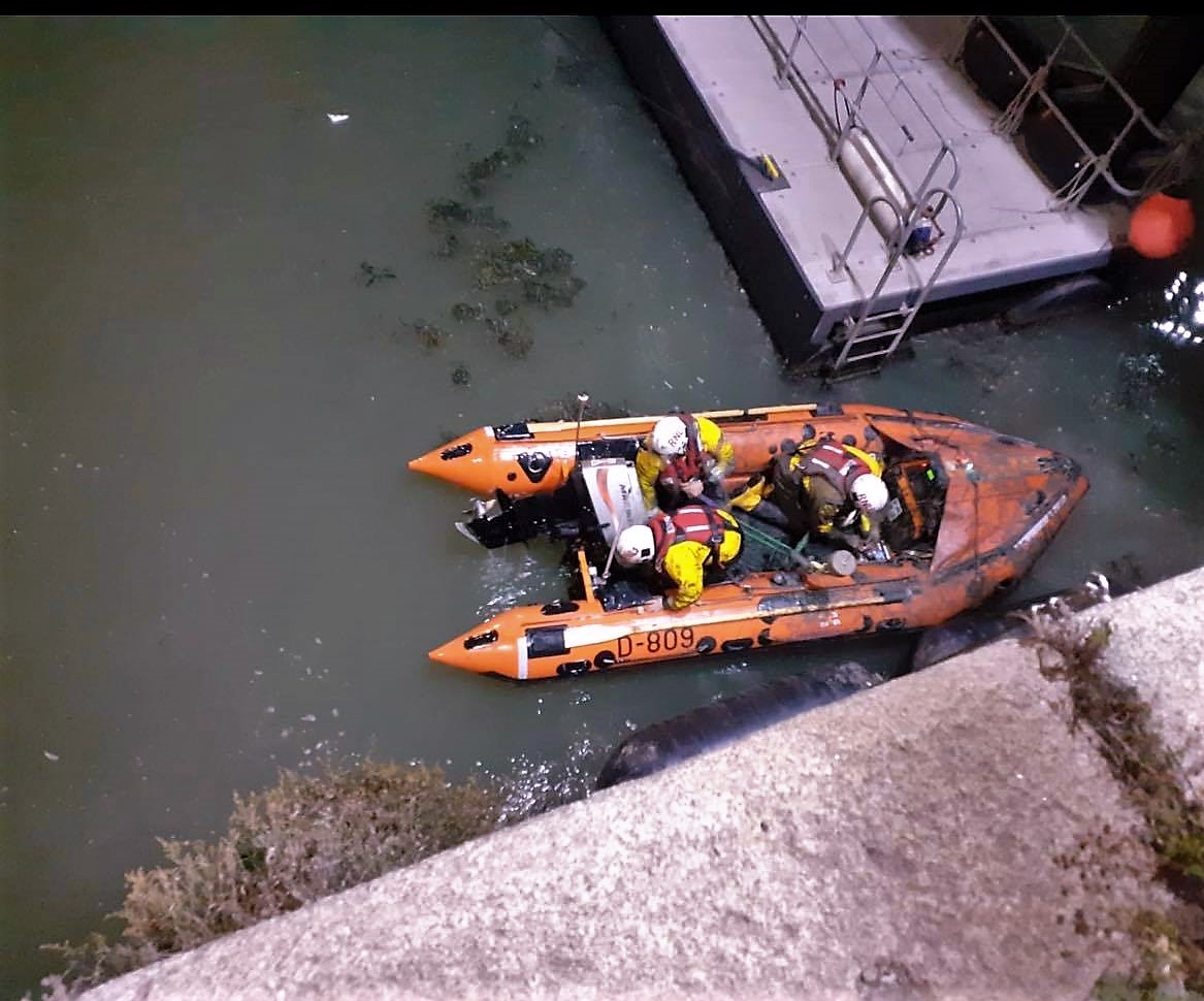 RNLI Lifeboat crew involved in a dramatic mud rescue. | RNLI