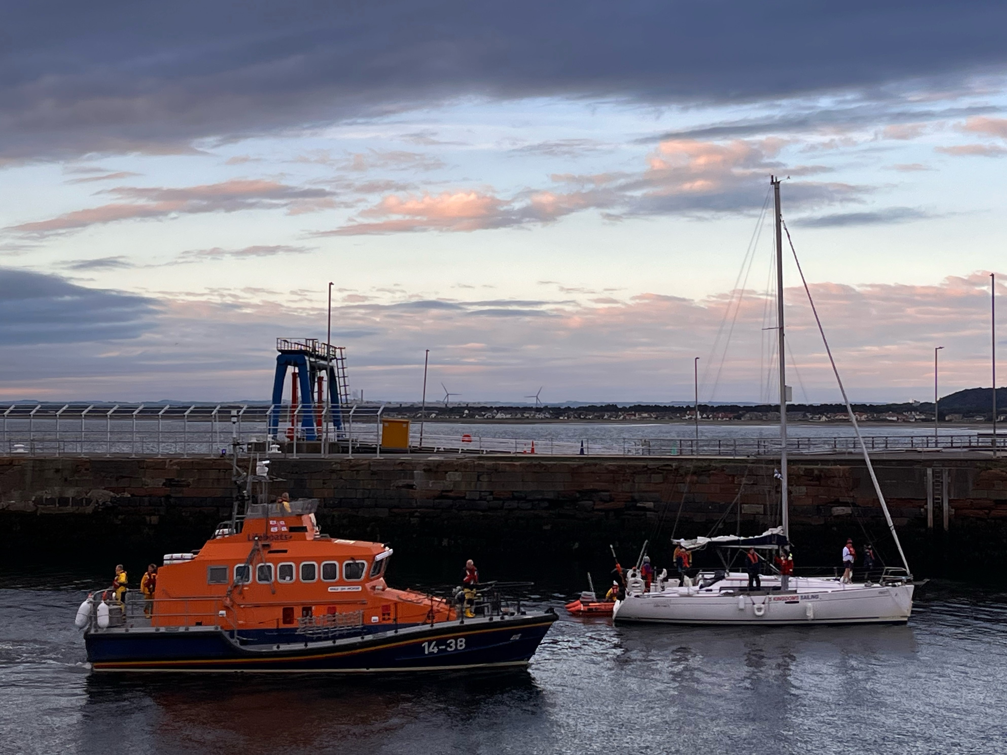 Troon RNLI lifeboats assist 12m yacht | RNLI