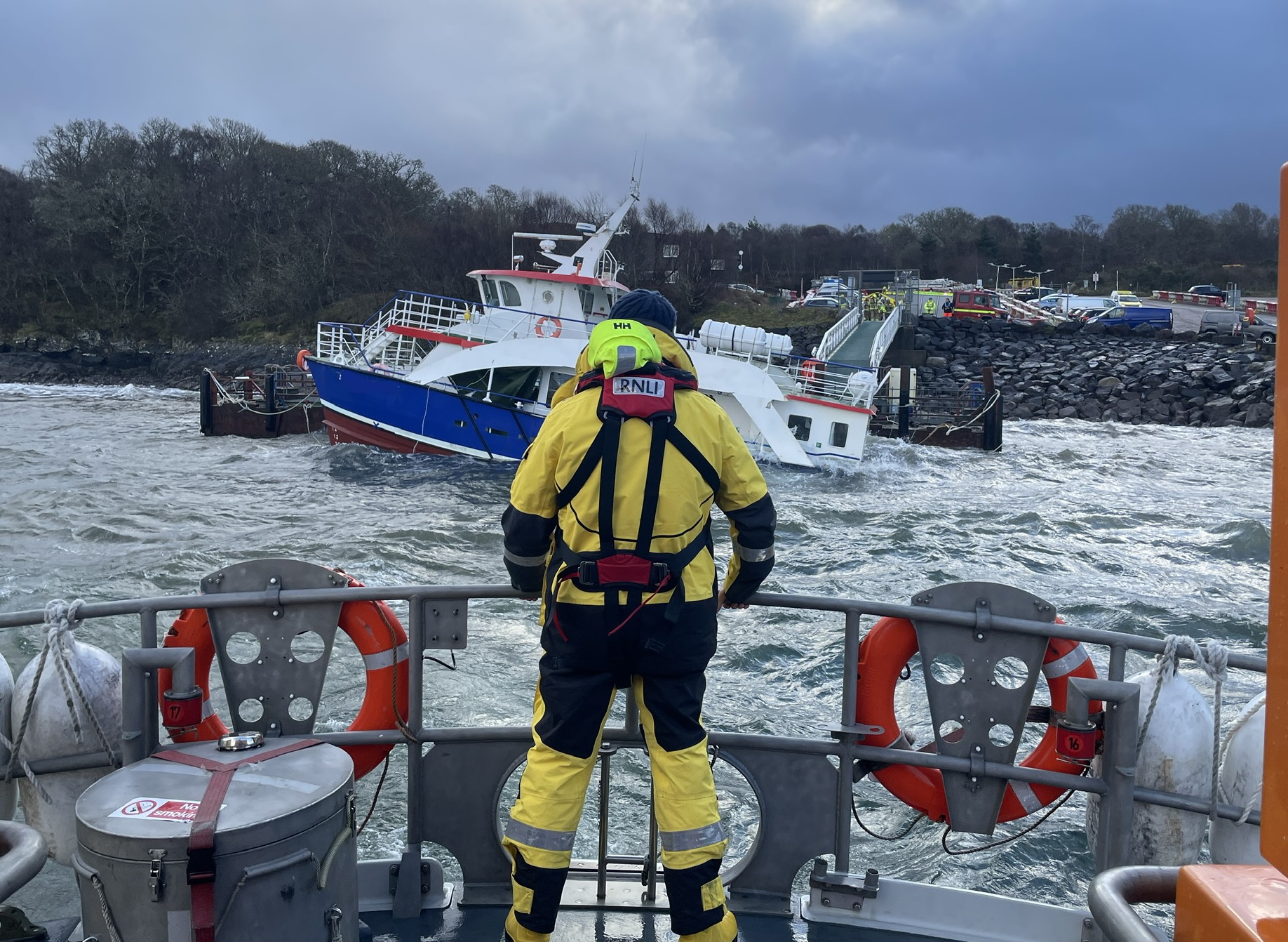 Oban RNLI launches into Storm Malik | RNLI