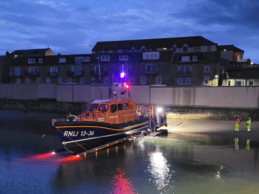 Seahouses lifeboat early morning call after medal presentation | RNLI