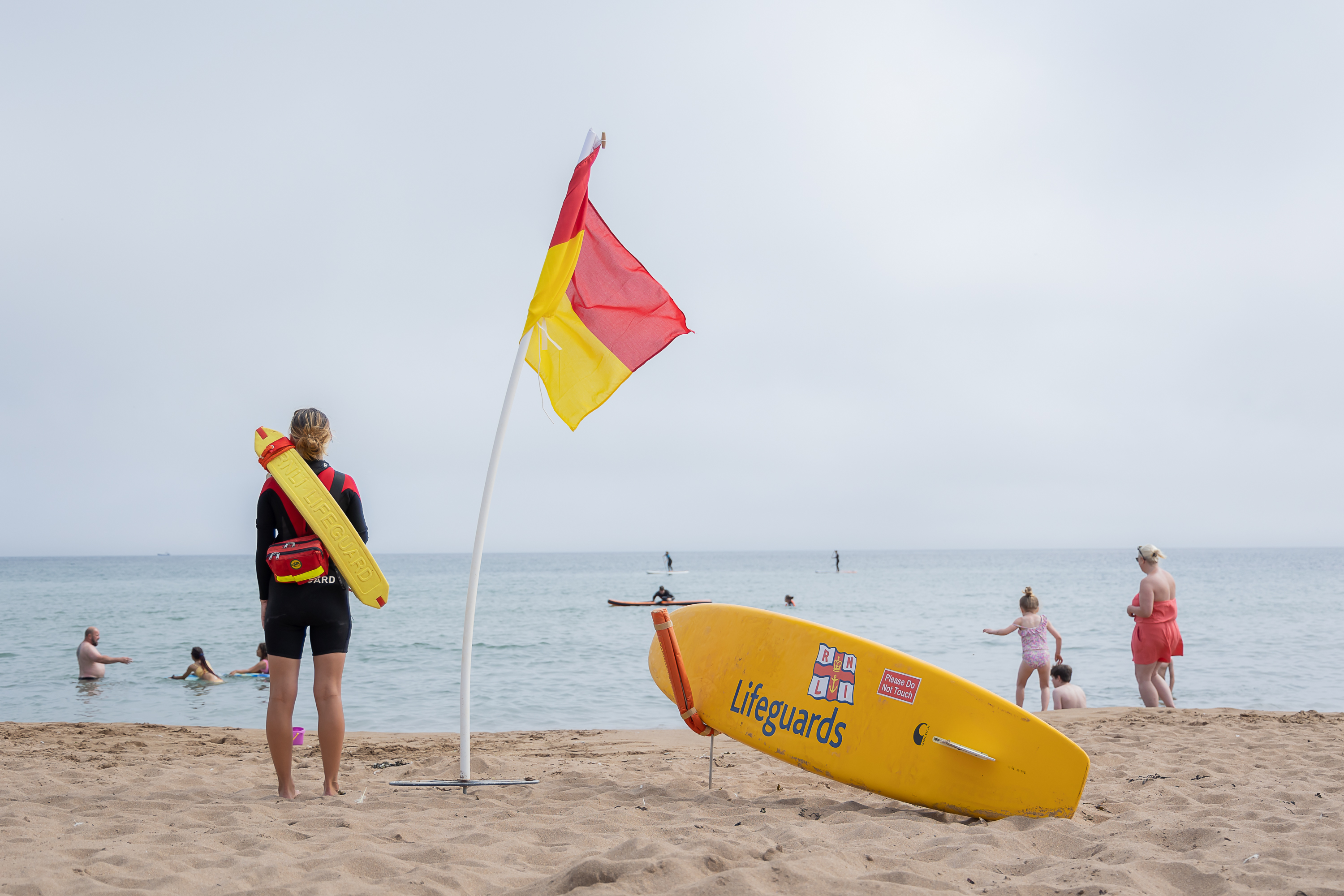 RNLI Sandhaven lifeguard rescues paddleboarder swept out to sea | RNLI