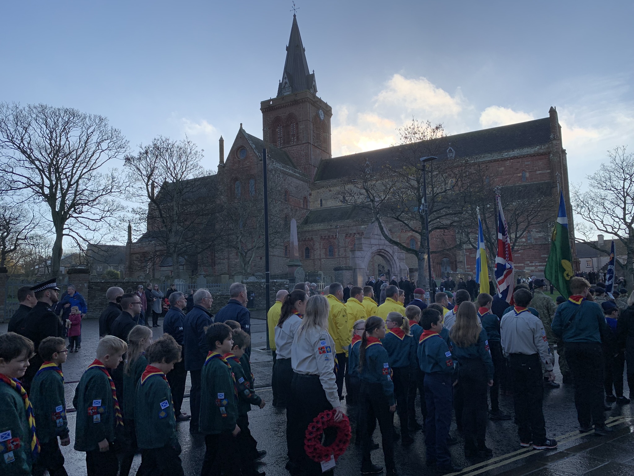 Kirkwall RNLI crew take part in Remembrance Day parade | RNLI
