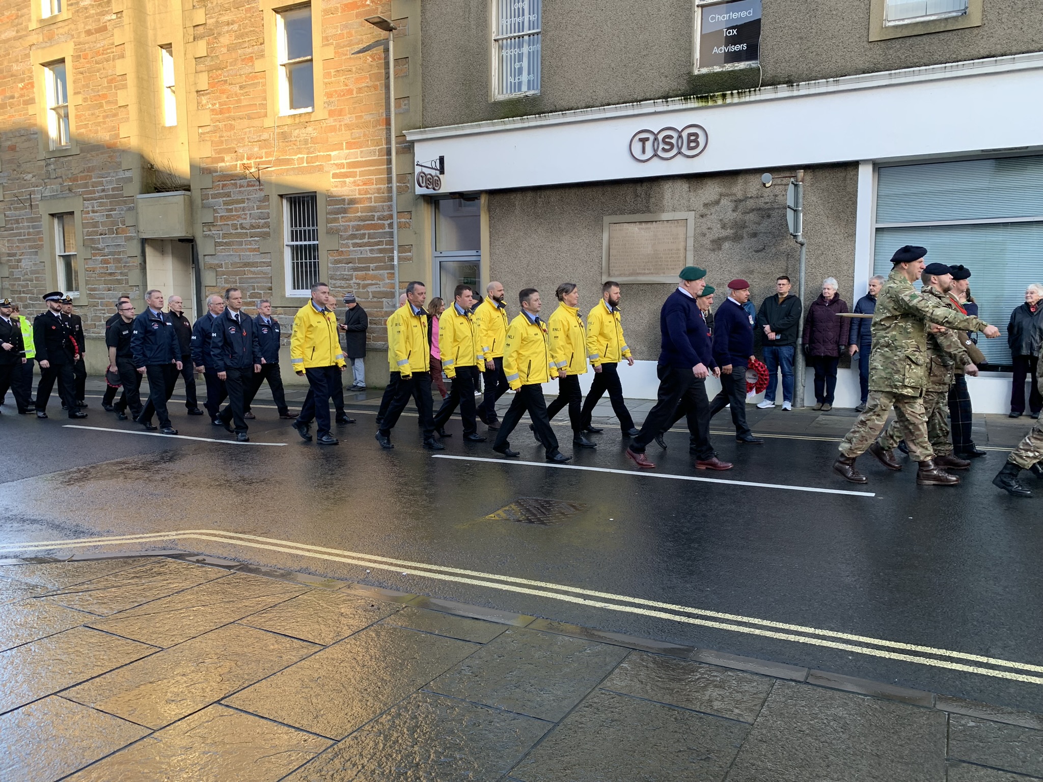 Kirkwall RNLI crew take part in Remembrance Day parade | RNLI