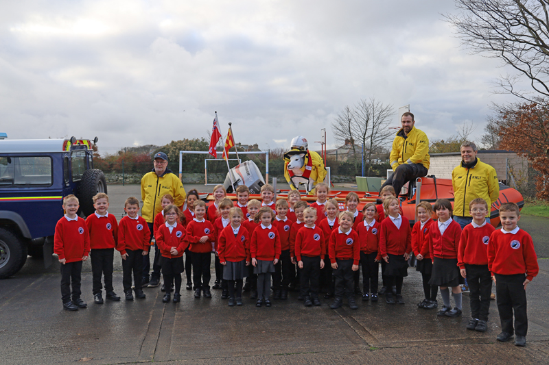 Seahouses RNLI visit Seahouses Primary School with a Lindisfarne Gospel ...