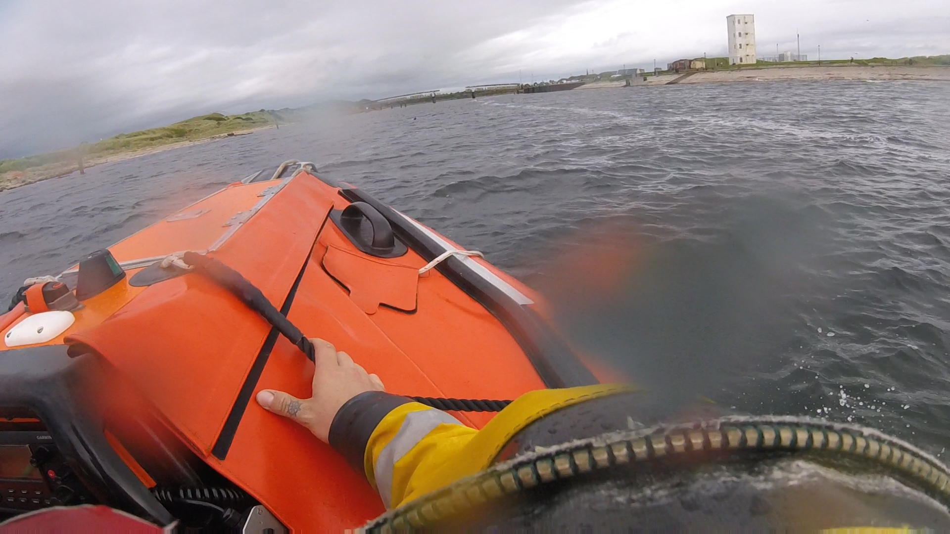 Troon RNLI inshore lifeboat assists paddleboarders at Irvine harbour | RNLI