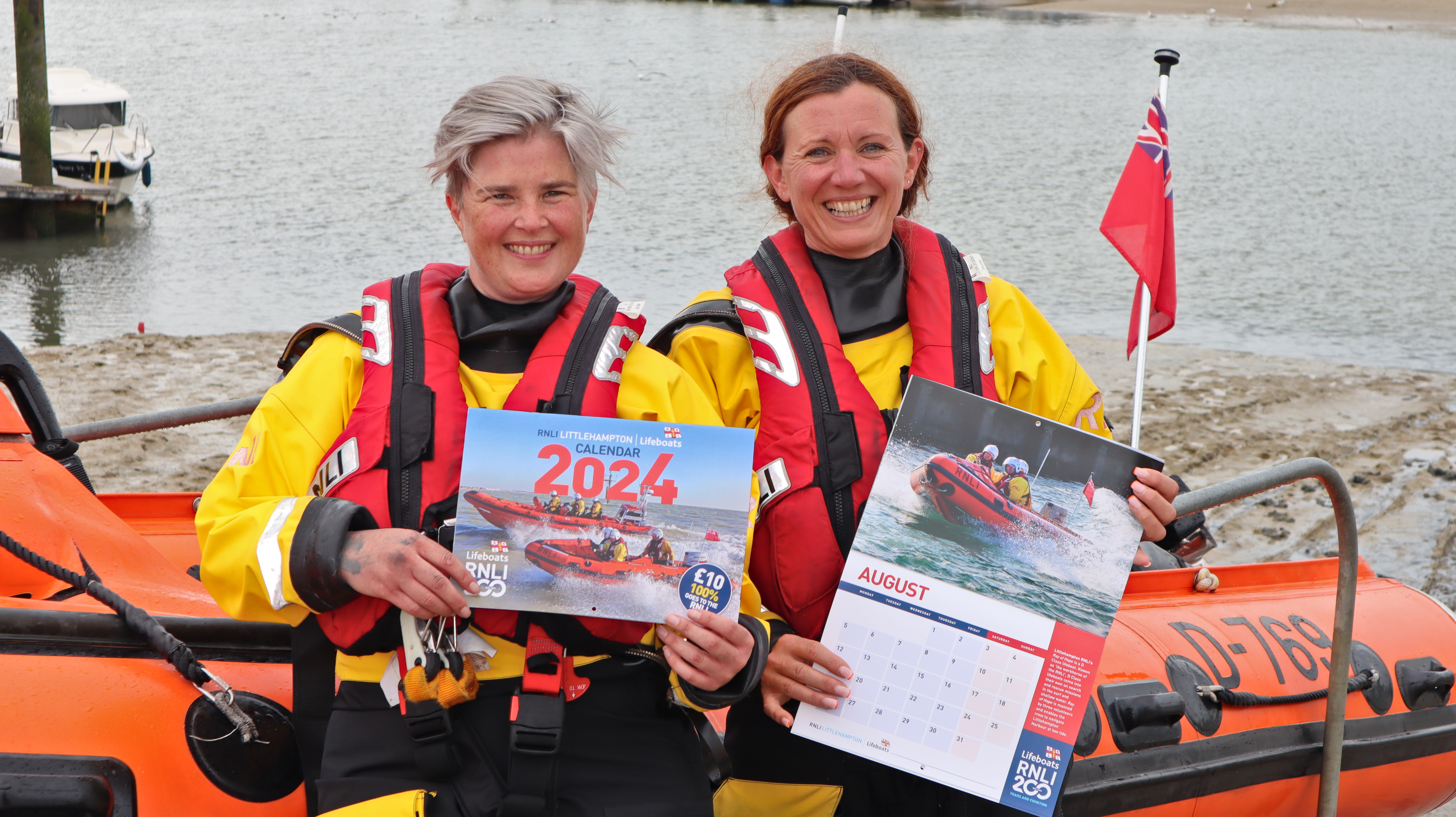 Littlehampton RNLI charity calendar launched to help save lives at sea ...