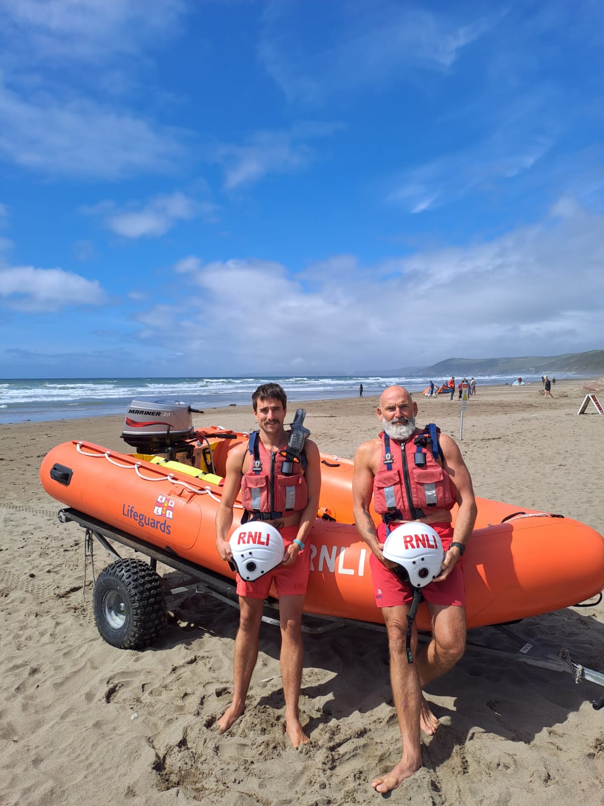 Two lives saved in dangerous rip currents by RNLI lifeguards at Cornish ...