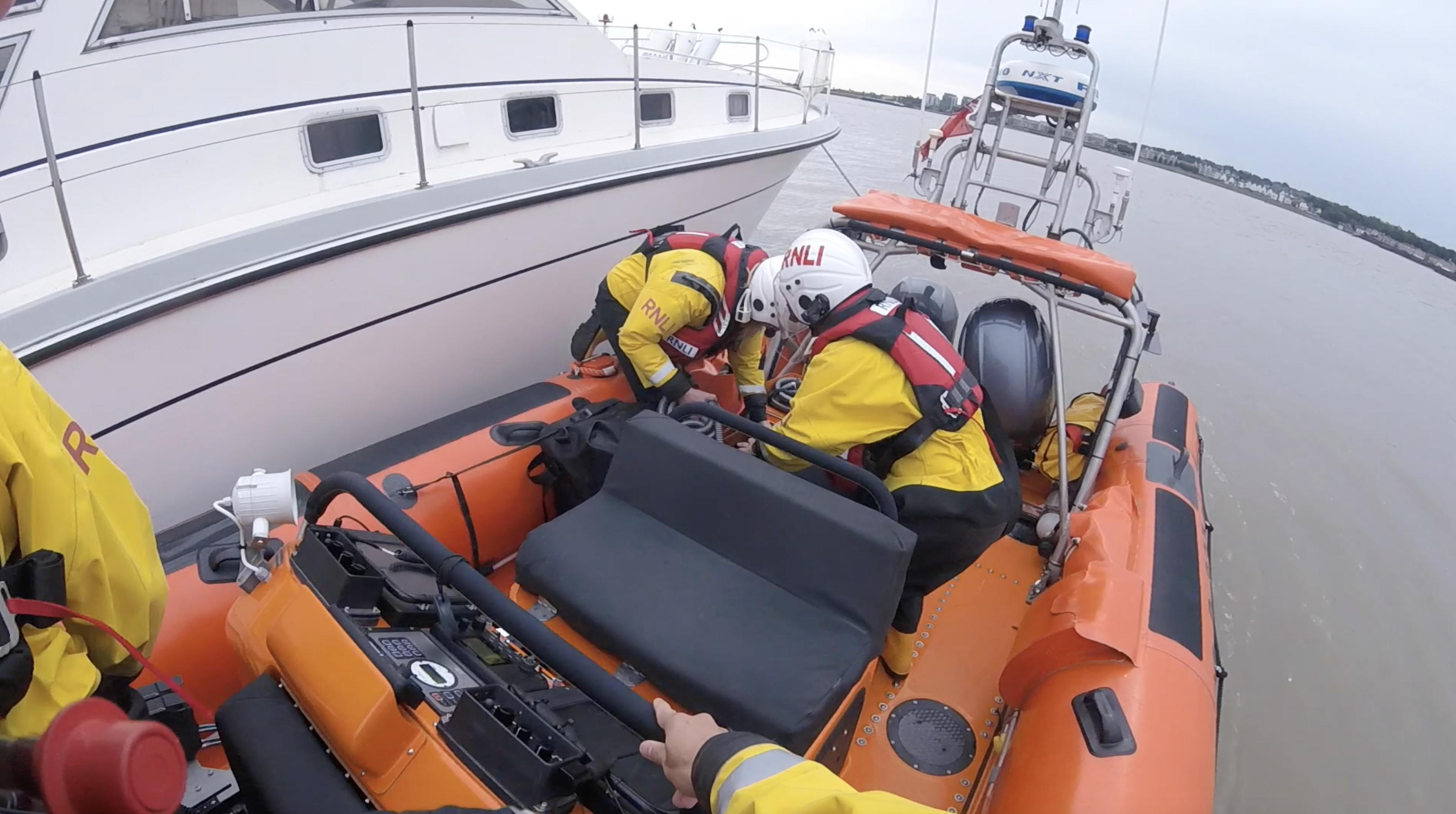 Gravesend RNLI tasked to vessel run aground and taking on water | RNLI