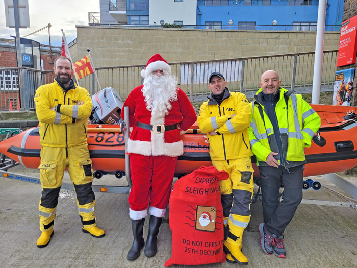 Seahouses lifeboat crew come to Santa’s aid to visit Seahouses First ...