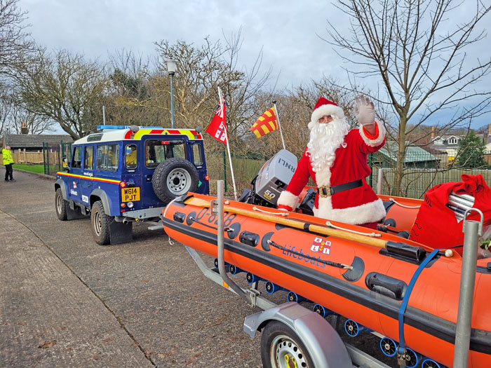 Seahouses lifeboat crew come to Santa’s aid to visit Seahouses First ...