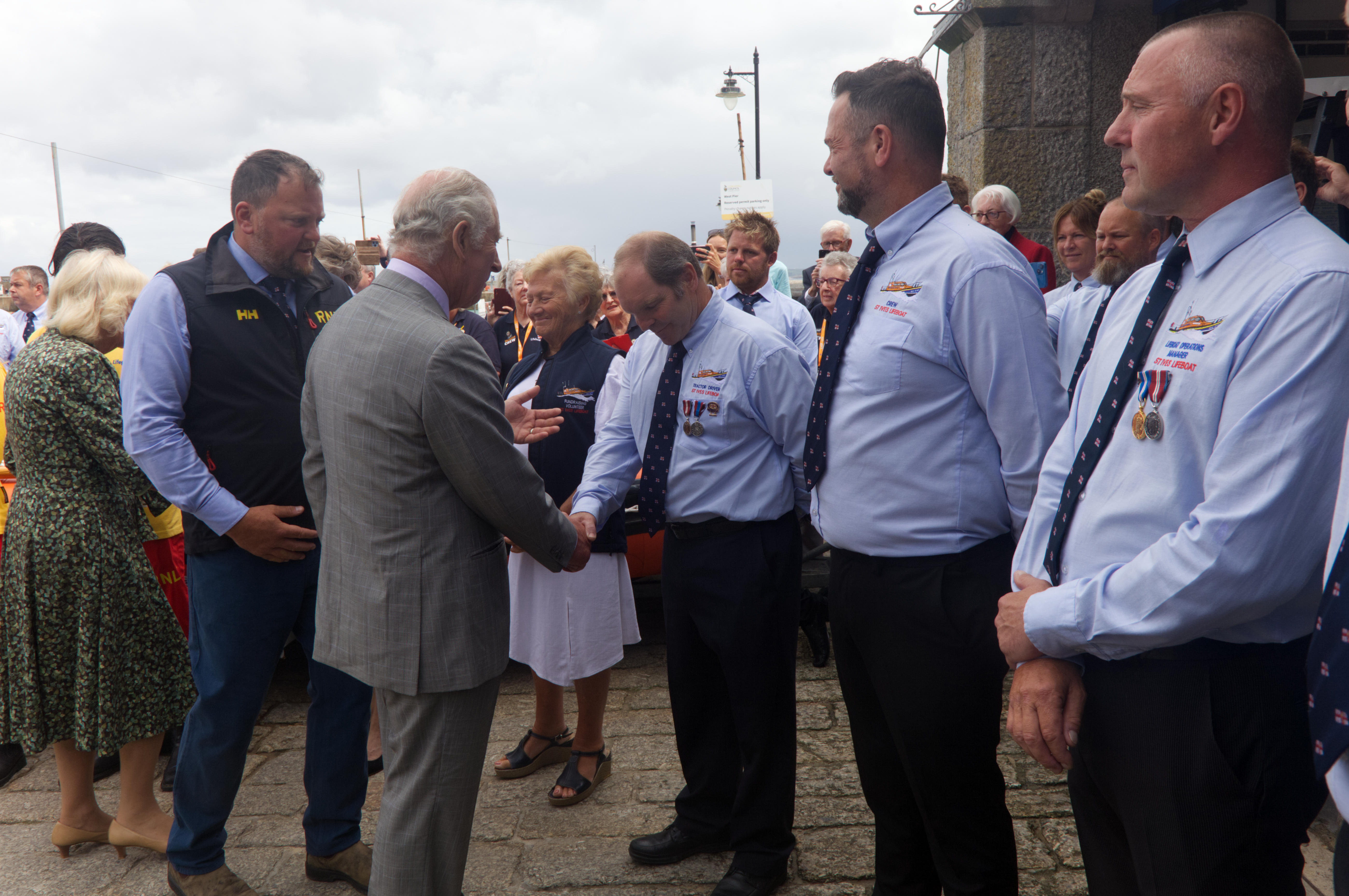 St Ives RNLI welcomes Their Majesties King Charles III and Queen ...