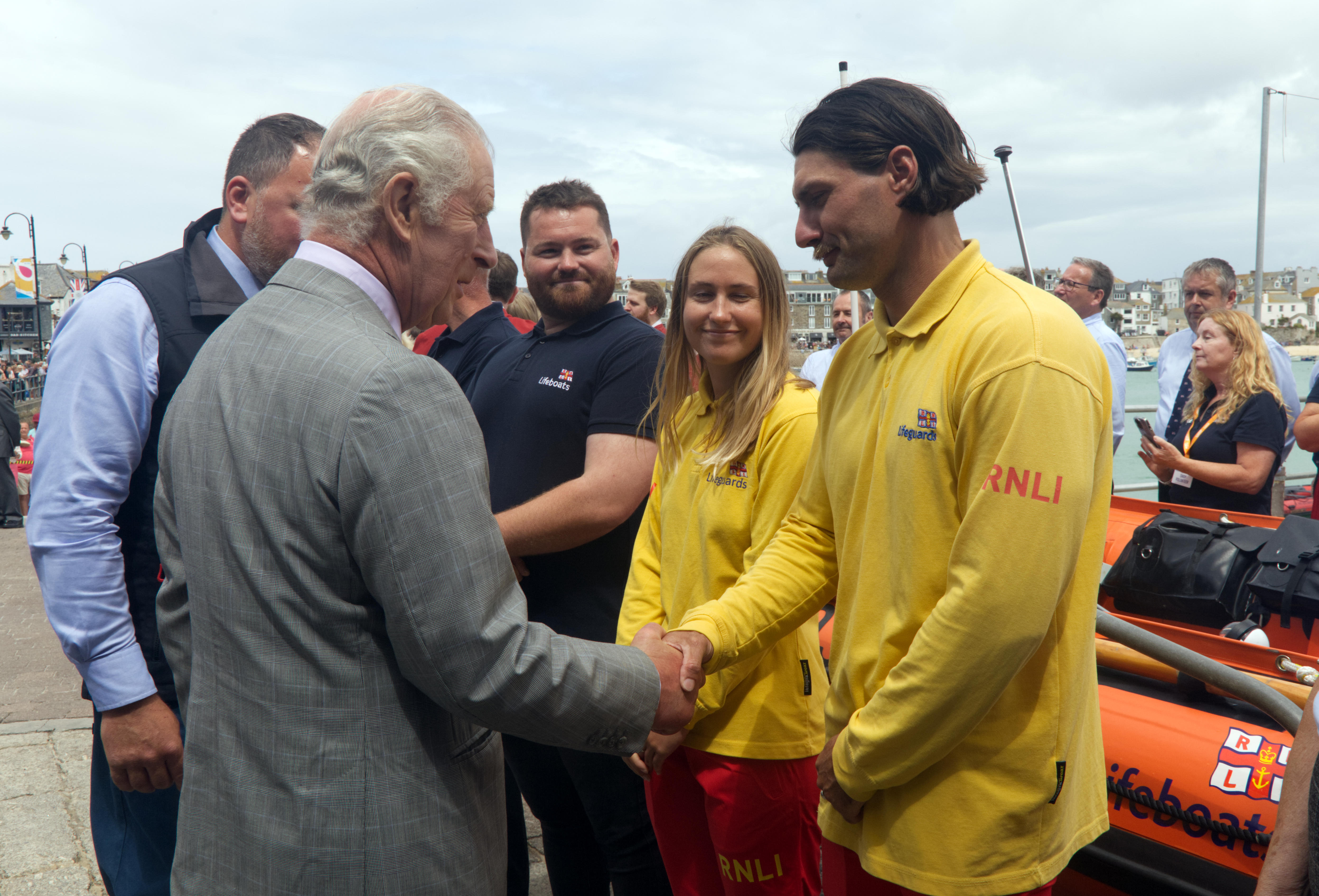 St Ives RNLI welcomes Their Majesties King Charles III and Queen ...