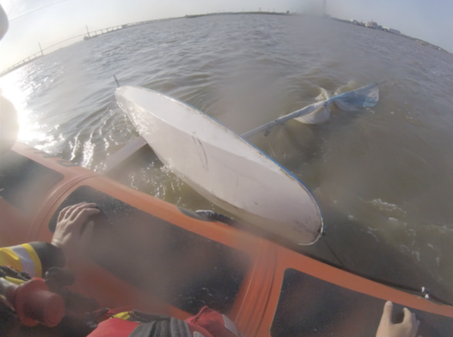 Gravesend RNLI tasked to find person clinging onto capsized sailing ...