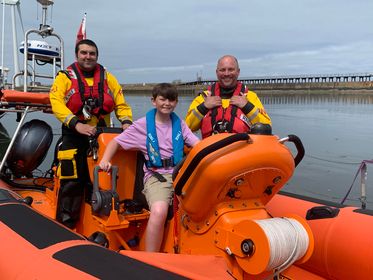 School boy inspired to support his local RNLI lifeboat station | RNLI