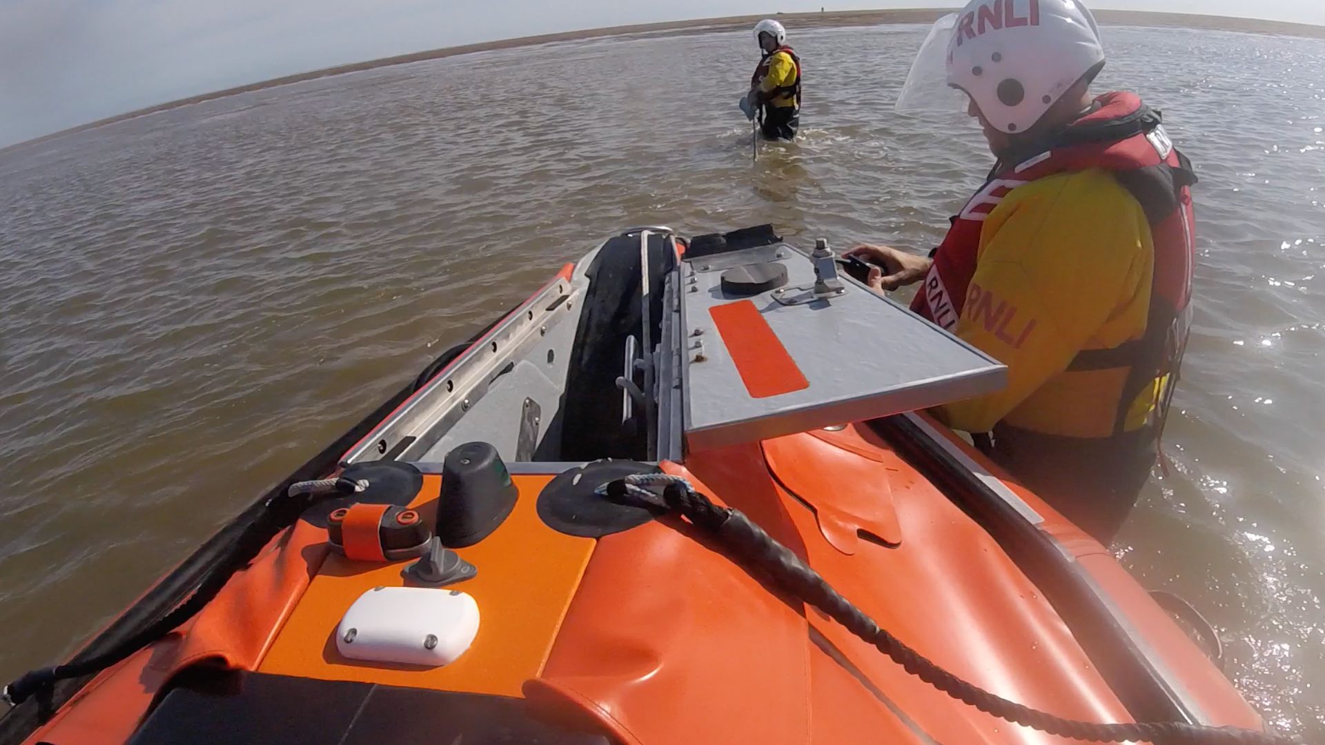 Aground jet ski rescued just south of Skegness | RNLI