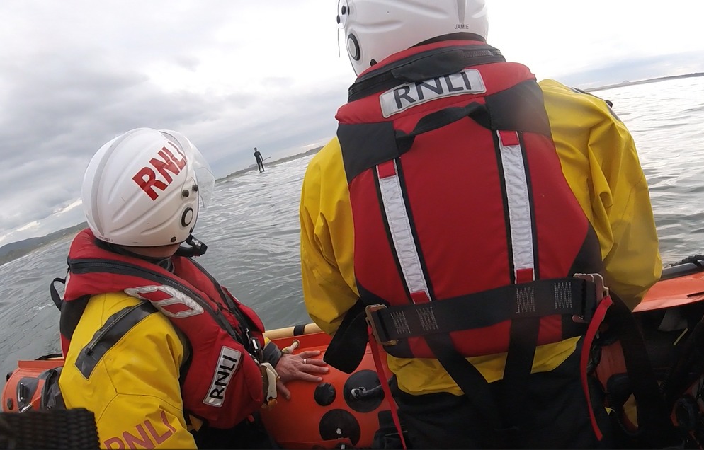 Dunbar RNLI volunteers launch following report of paddle boarder in ...