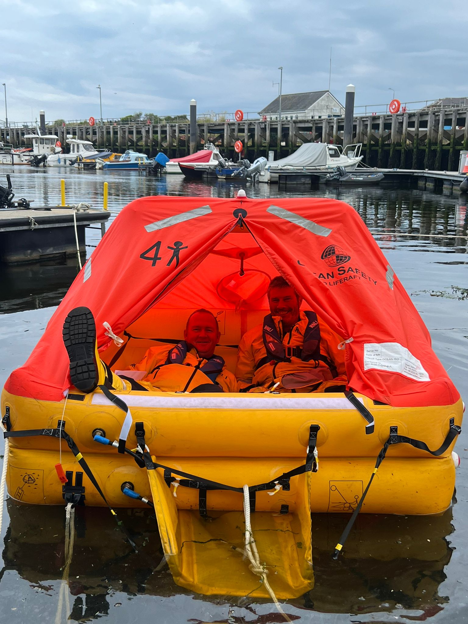 Girvan RNLI to float in liferaft for 200hrs challenge | RNLI
