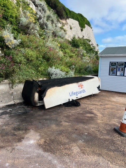 RNLI lifeguard storage unit goes up in smoke | RNLI