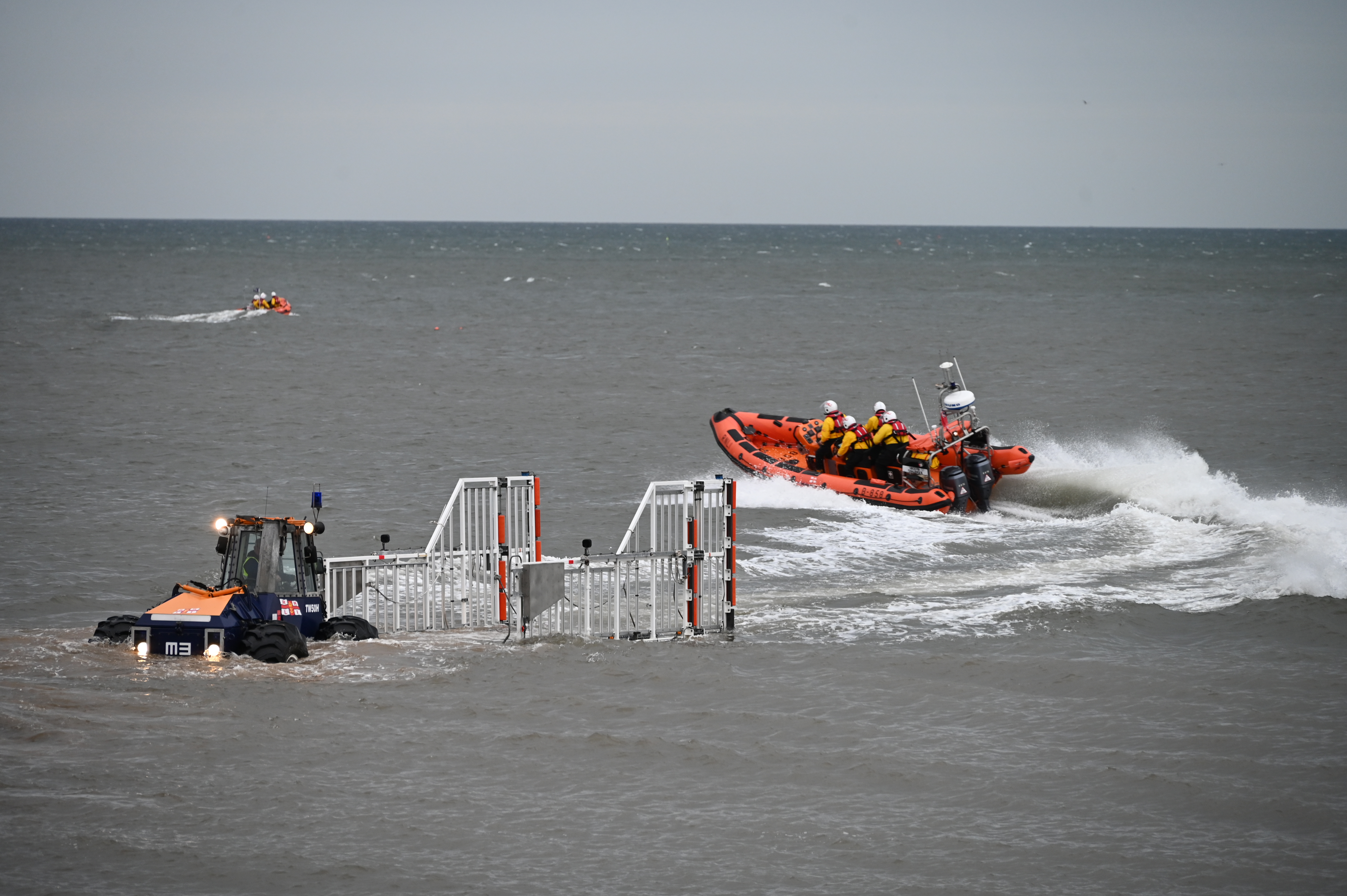 Redcar RNLI volunteers rescue two people cut off by the tide | RNLI
