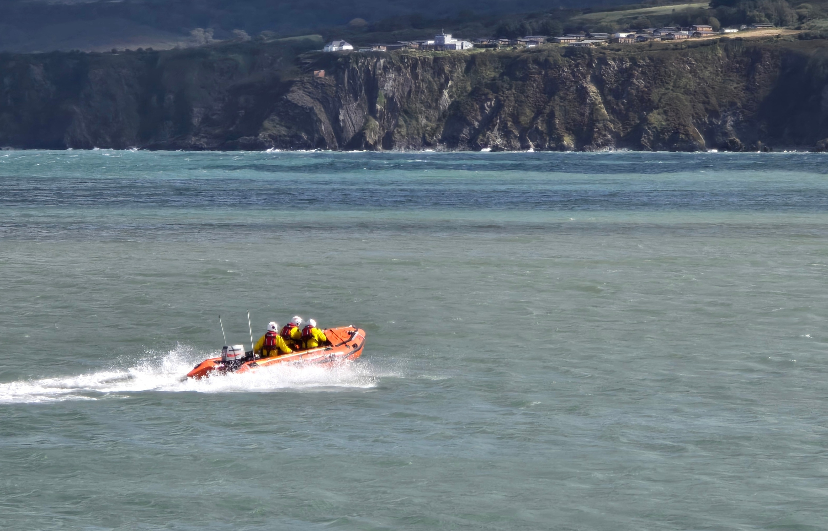 Fishguard RNLI volunteers launch to report of kayaker in difficulty | RNLI
