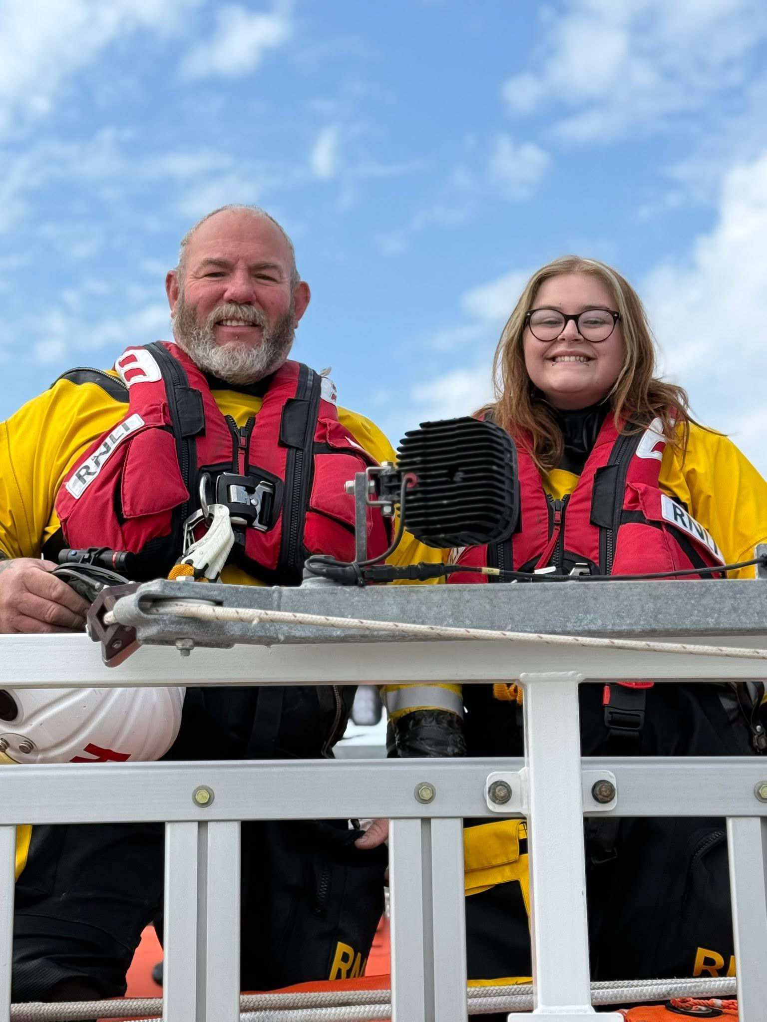 First outing for Trearddur Bay RNLI father and daughter duo | RNLI