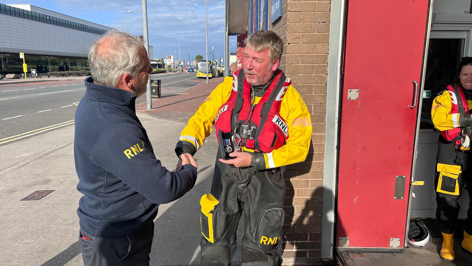 New Brighton RNLI volunteer celebrates 20 years of volunteer service | RNLI