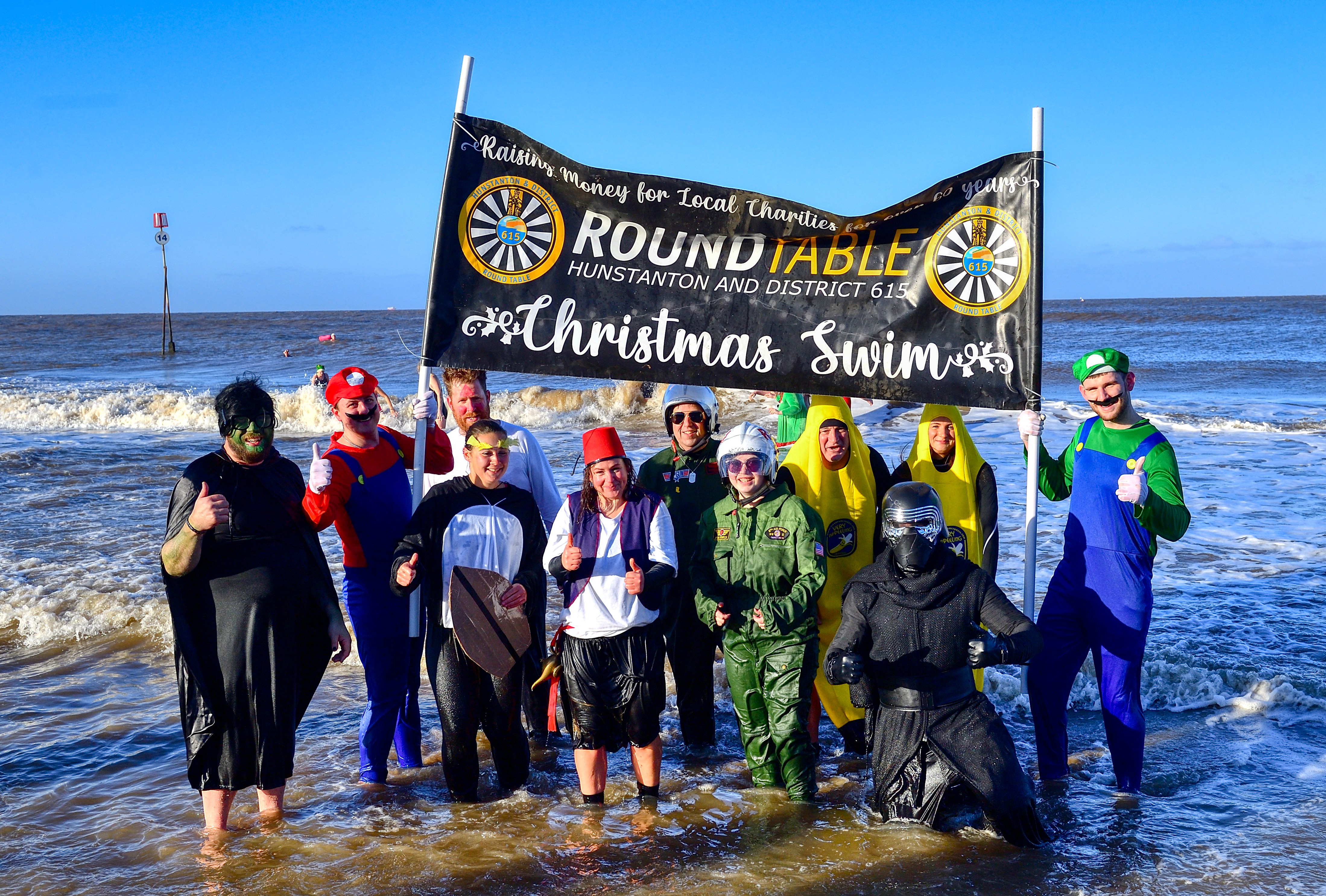 Hunstanton RNLI in the swim on Christmas Day | RNLI