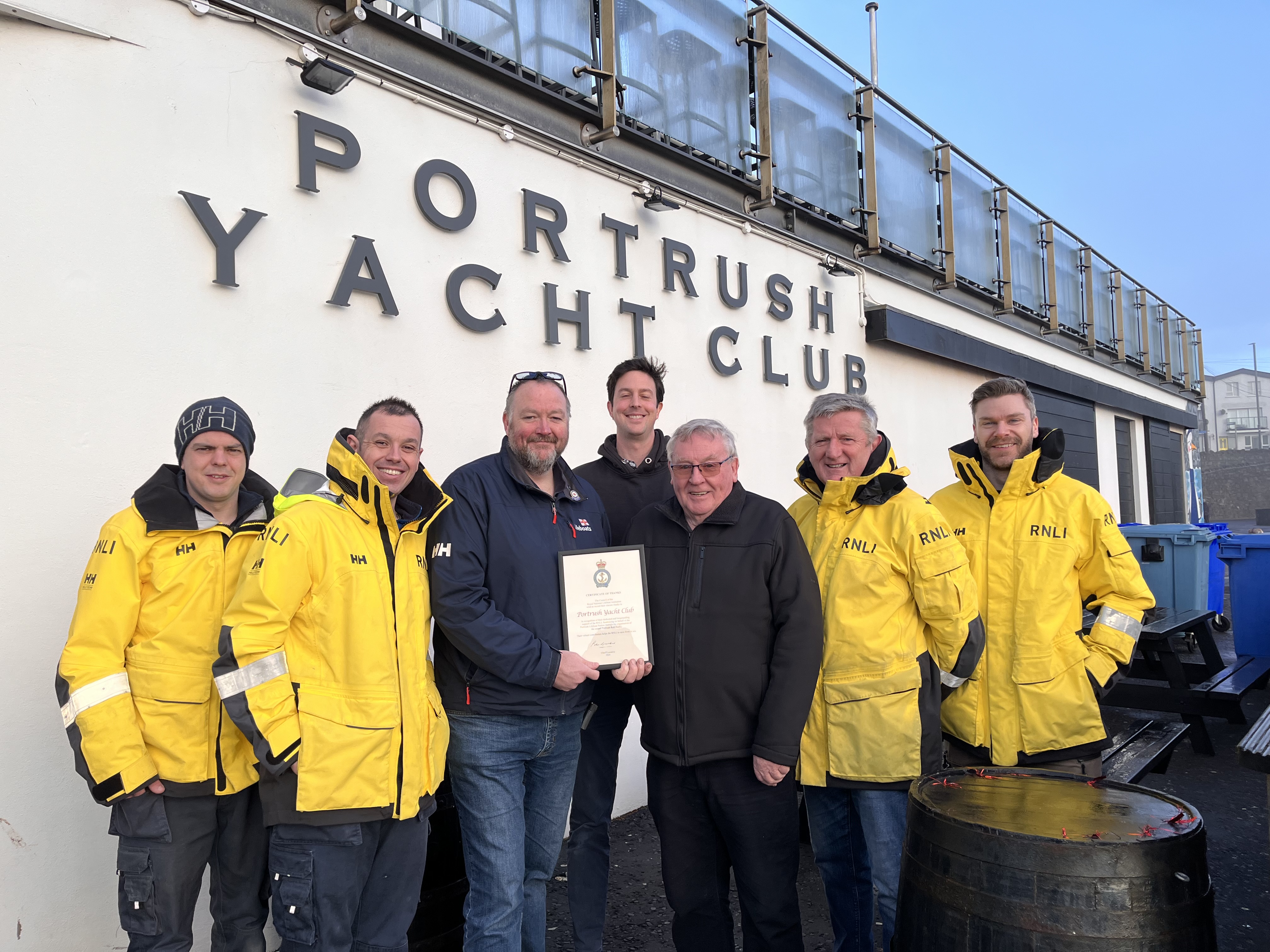 Portrush RNLI says Thank You to Portrush Yacht Club. | RNLI