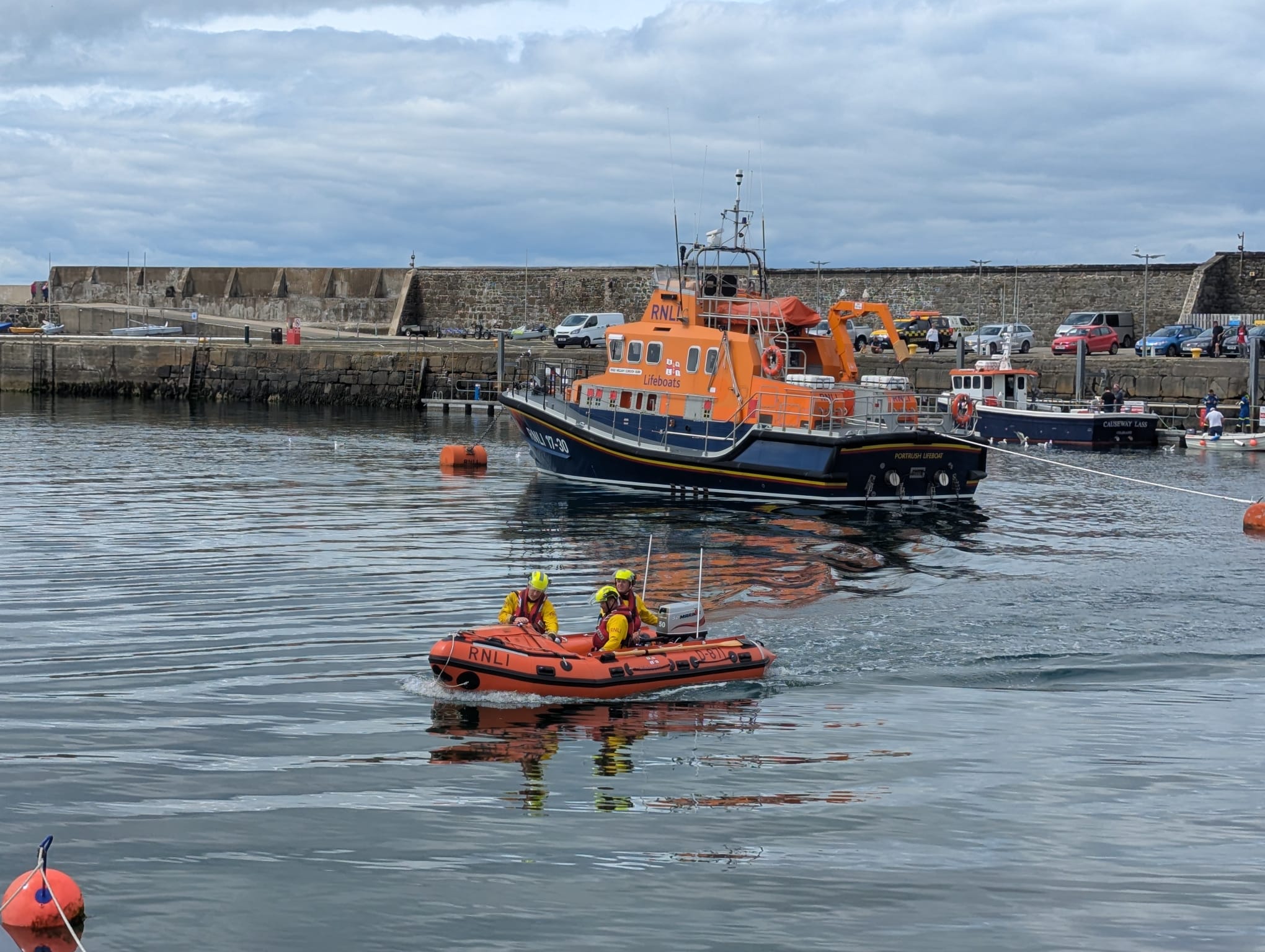 Portrush RNLI launched to a person in difficulties in the water at ...