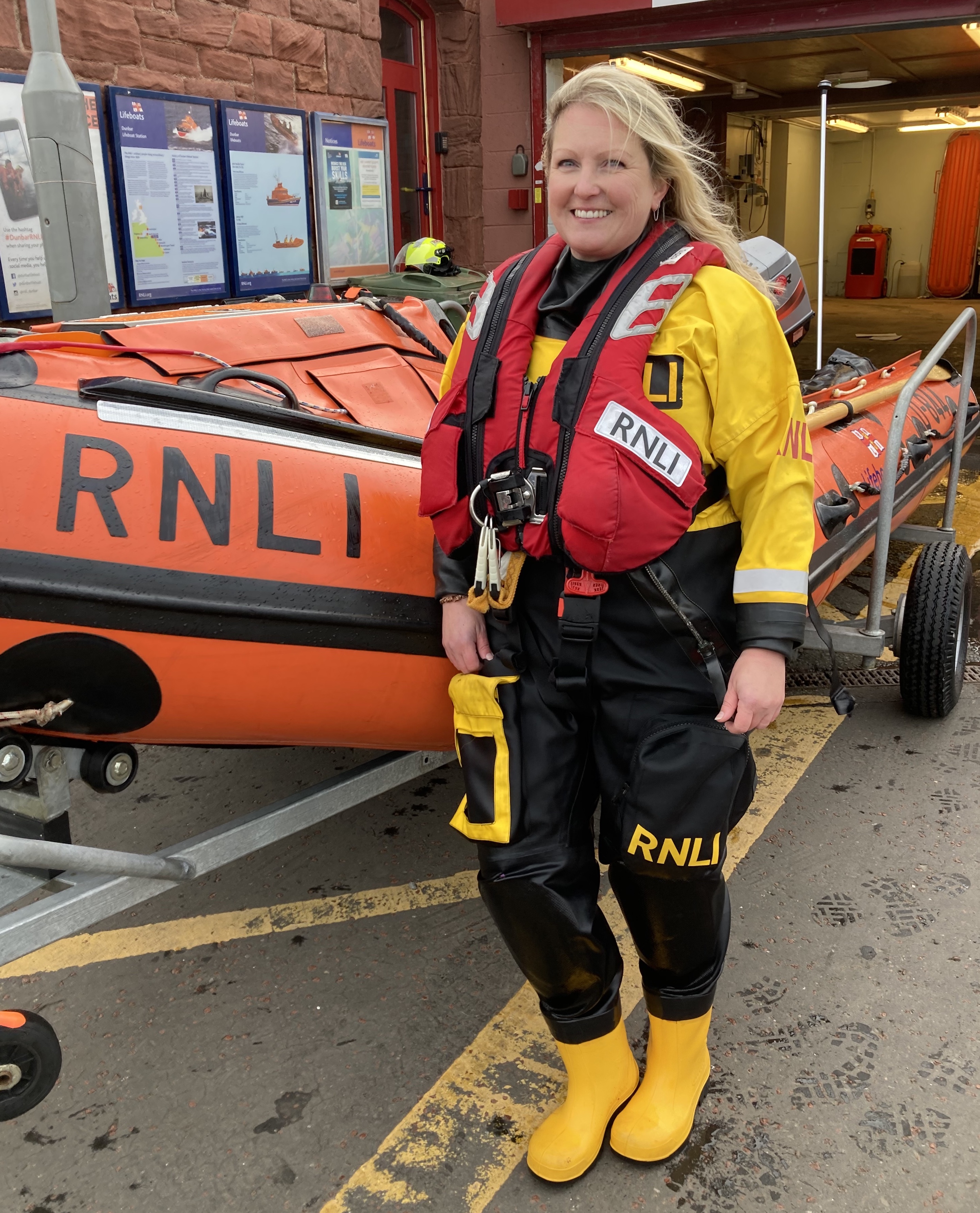 A female first as Laura becomes latest Dunbar RNLI helm | RNLI