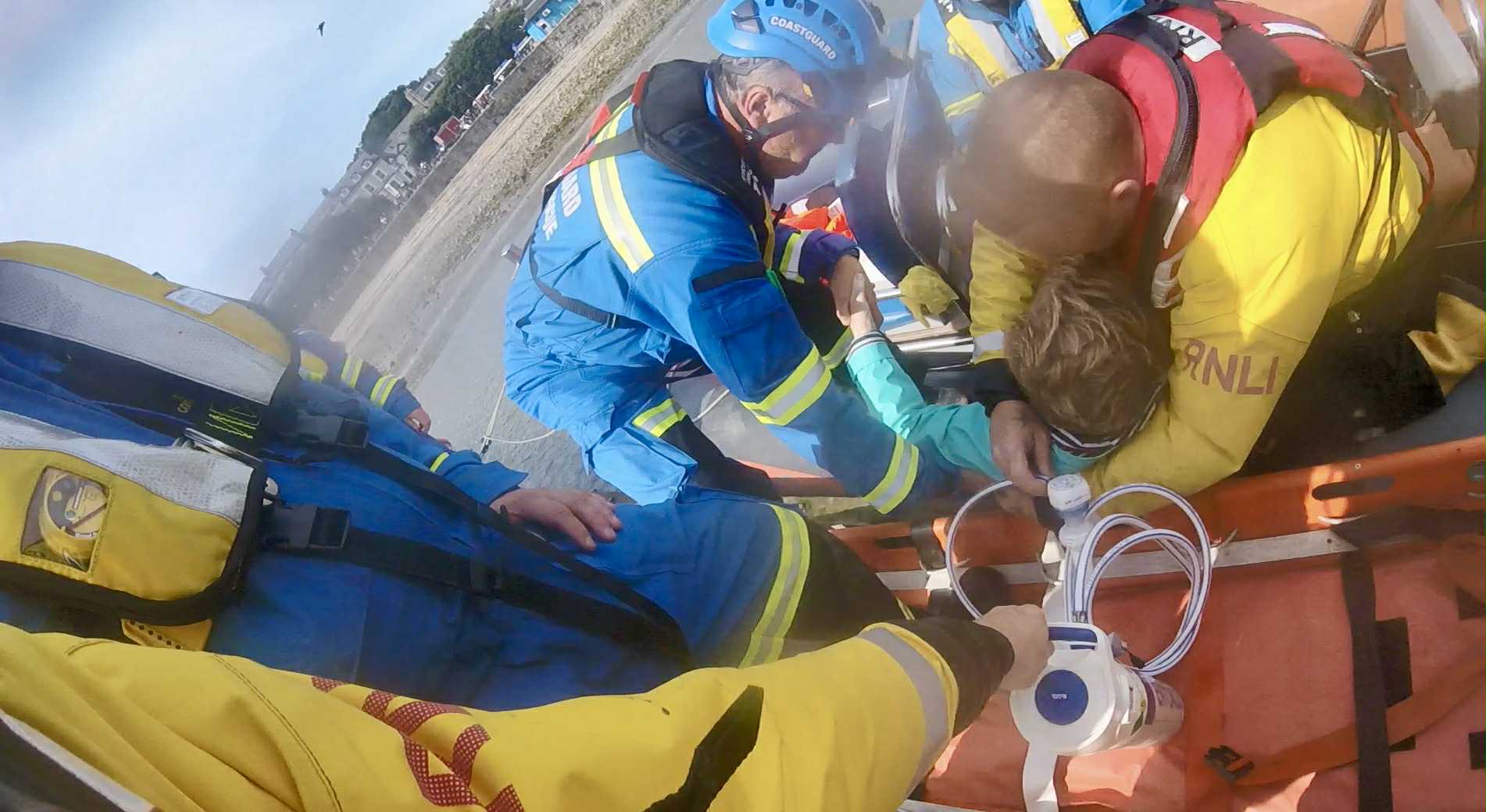 Llandudno RNLI lifeboat crew assists injured casualty | RNLI