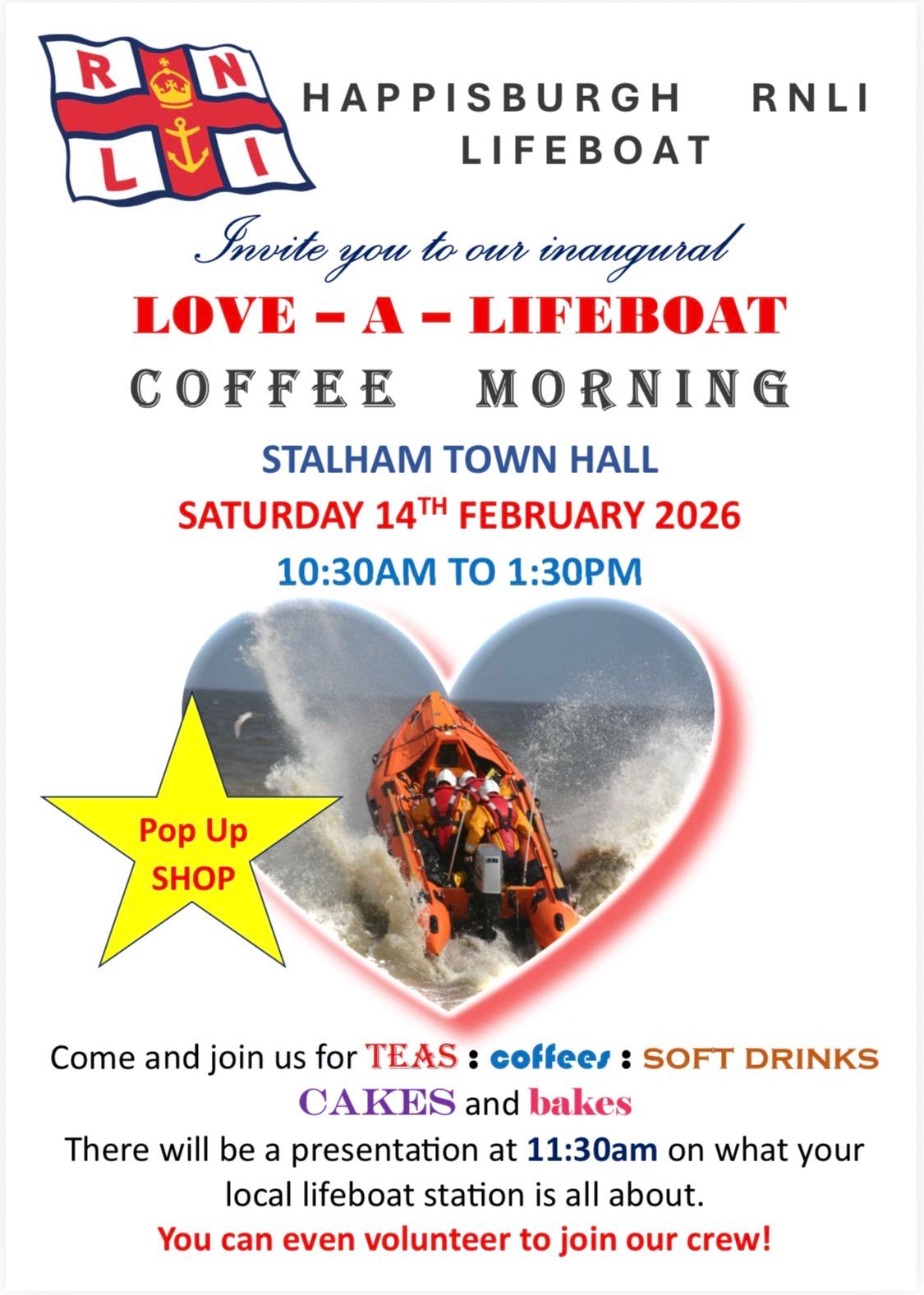 Happisburgh RNLI volunteers are holding a pop-up shop in Stalham | RNLI