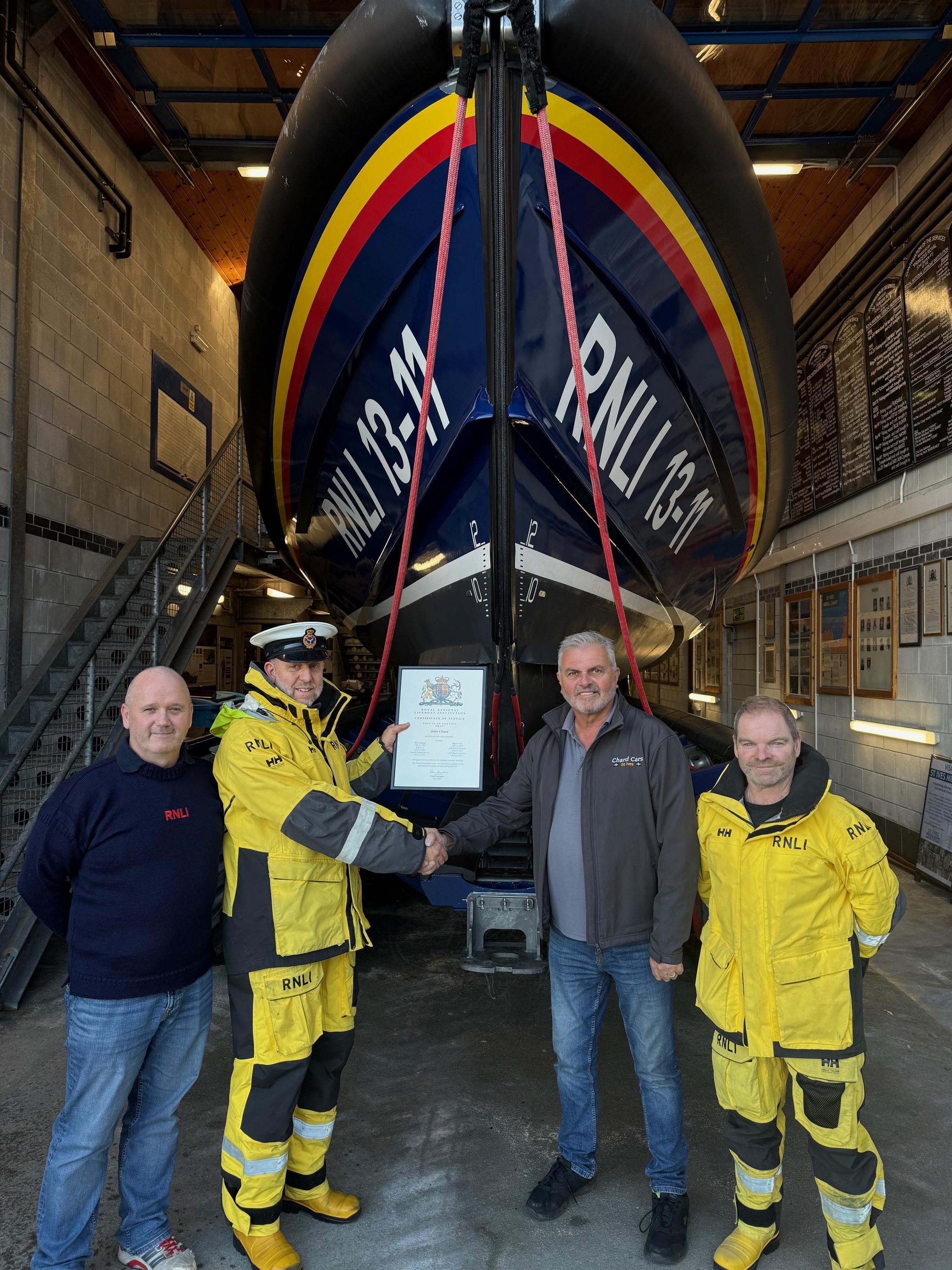 Celebrating St Ives RNLI Volunteers Outstanding Service | RNLI