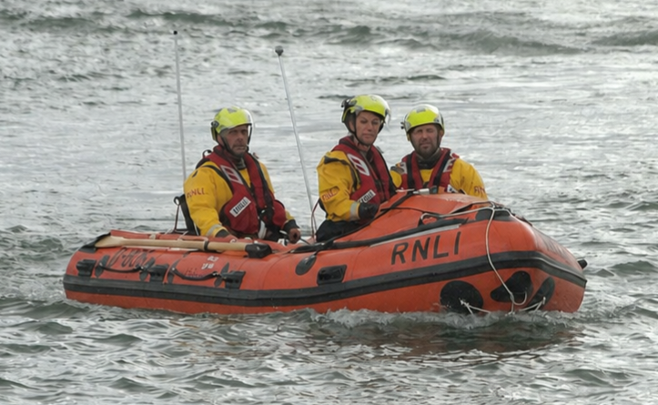 Wicklow RNLI rescue two people from the water after their rowing boat ...