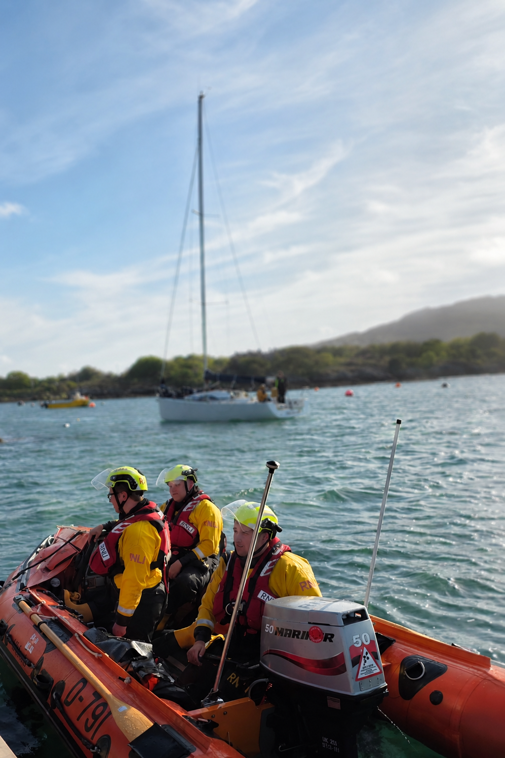 Holyhead inshore lifeboat launch after yacht issues pan pan signal | RNLI
